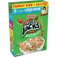 Kellogg's Apple Jacks Original Cold Breakfast Cereal, Family Size, 23 ...