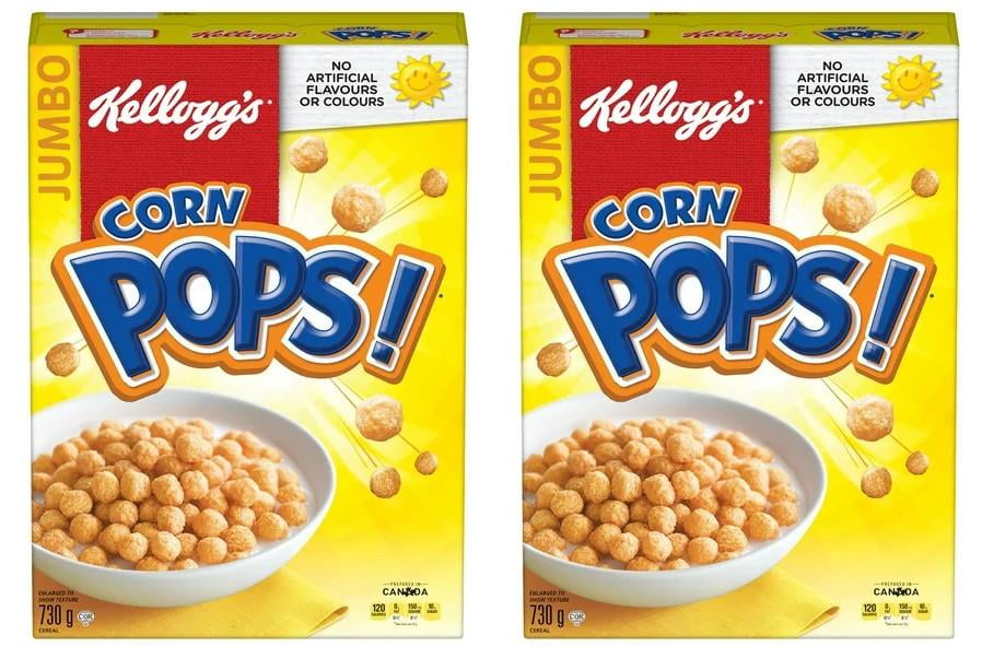 Kellogg's Canadian Corn Pops Cereal, Jumbo Size, 730g (2 Pack ...
