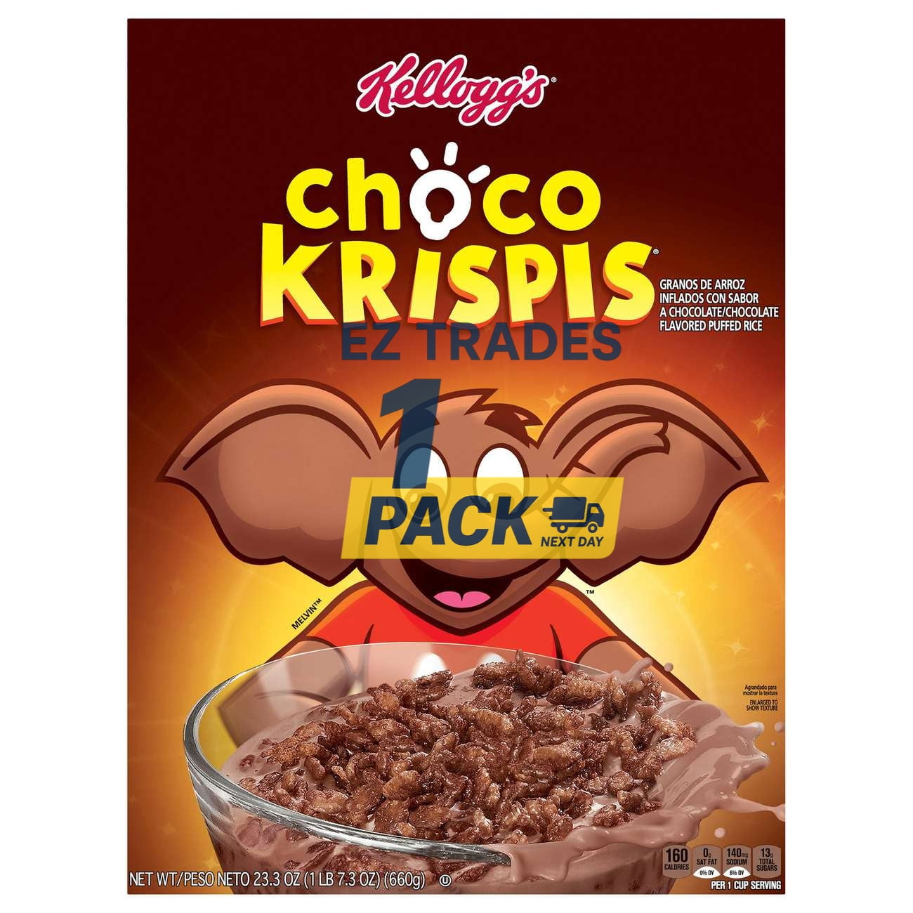 Kellogg's Choco Krispies Cereal, 23.3 oz, Healthy Breakfast Cereal ...