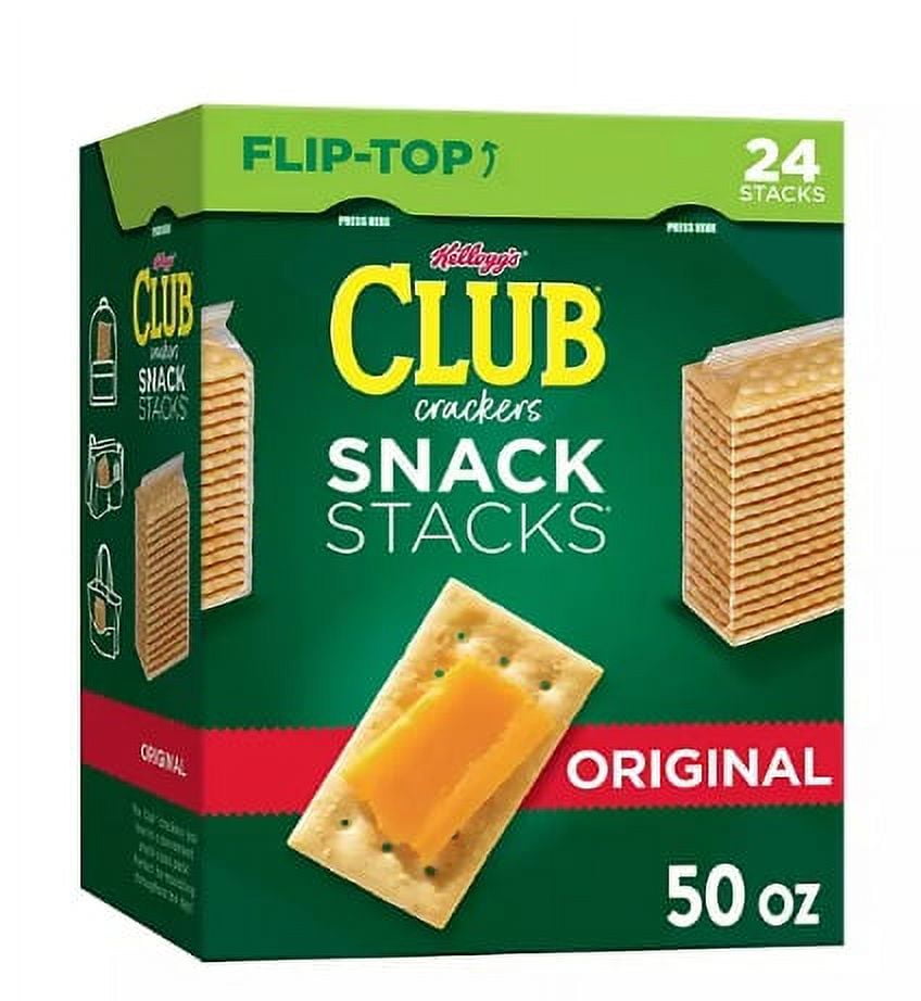 Kellogg's Club Crackers Snack Stacks, Multipack, 24 Individual Packets ...