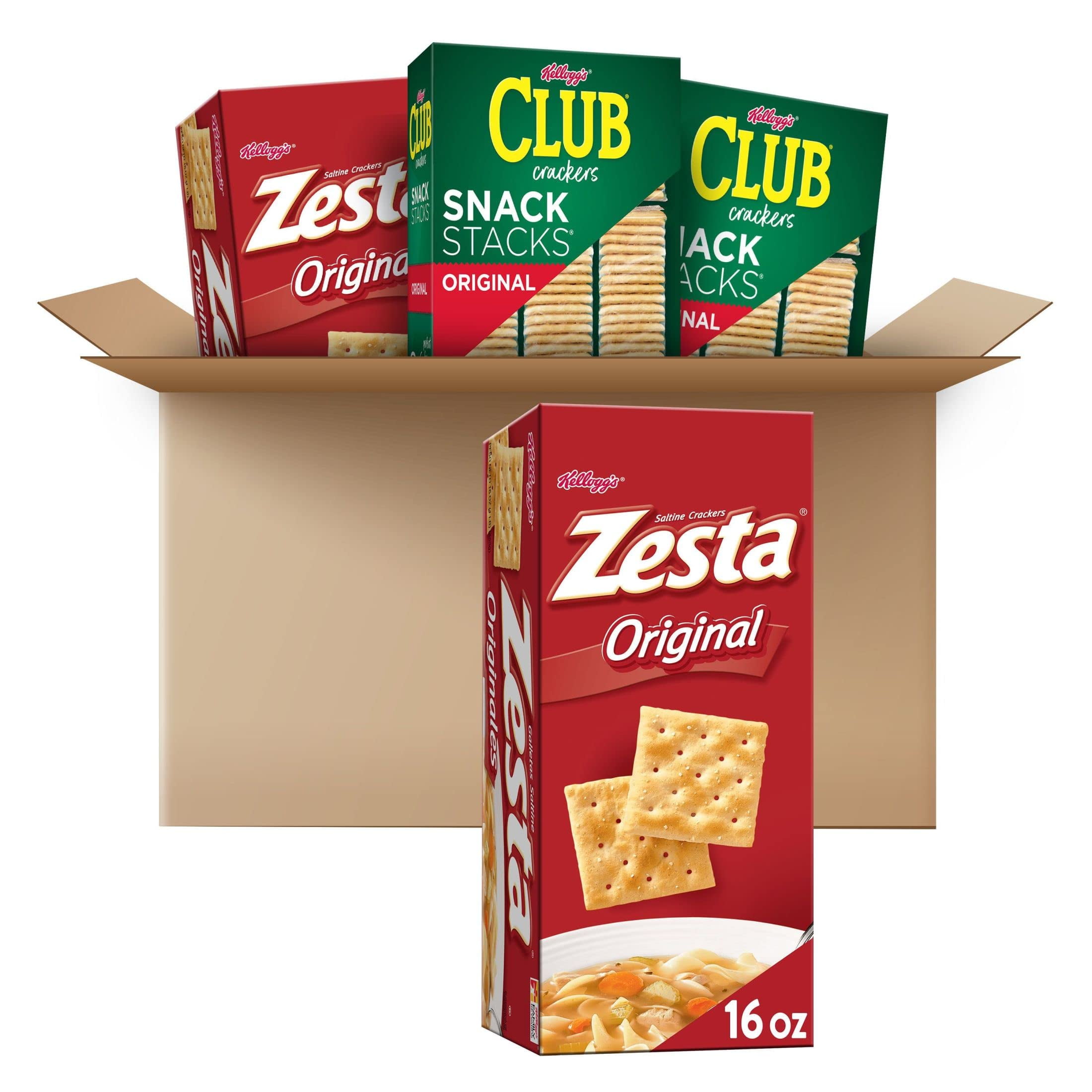 Kellogg’s Club and Zesta Crackers, Soup Crackers, Party Snacks, Variety ...