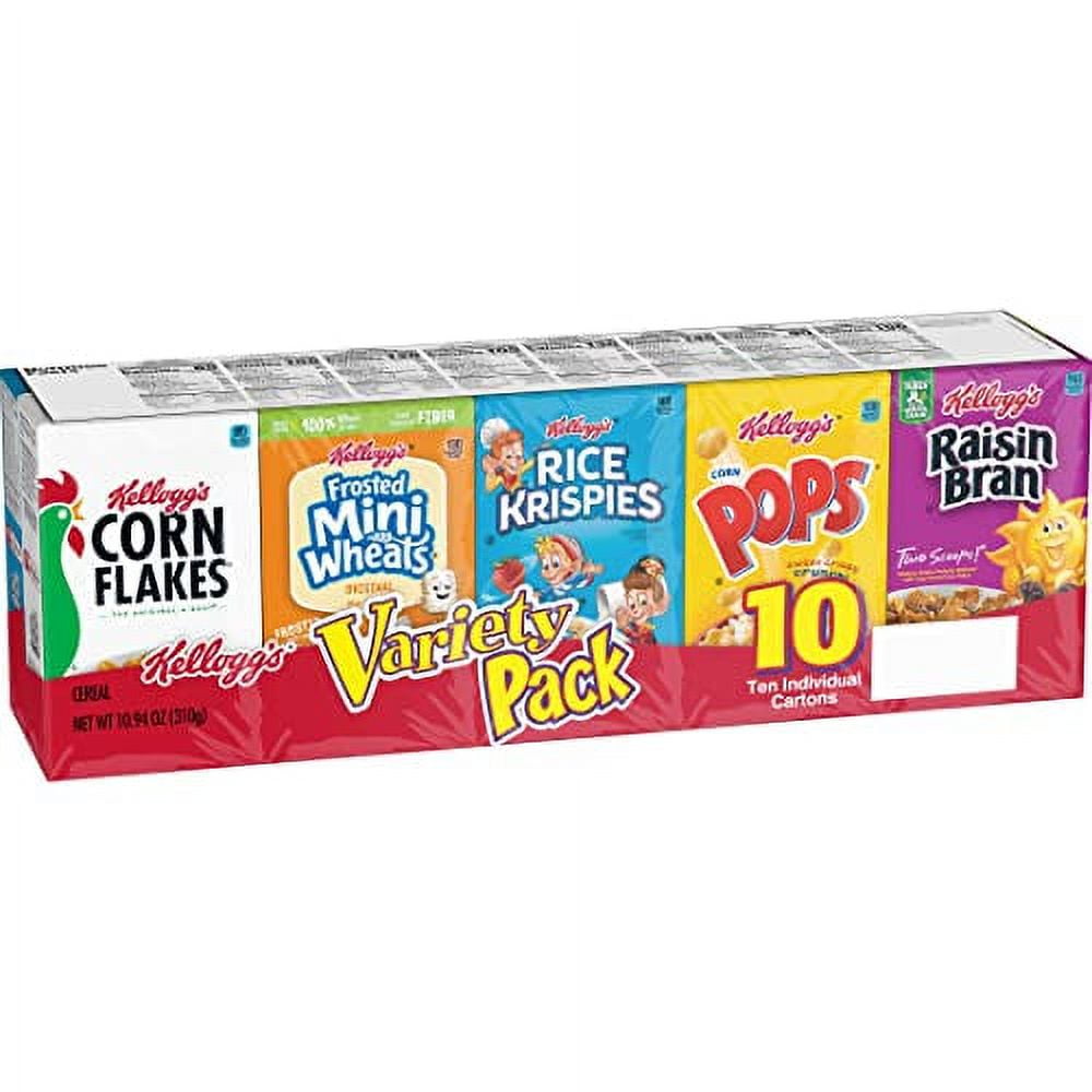 Kellogg's Family Cereal, Single Serve, Variety Pack, Fruity Crunch ...