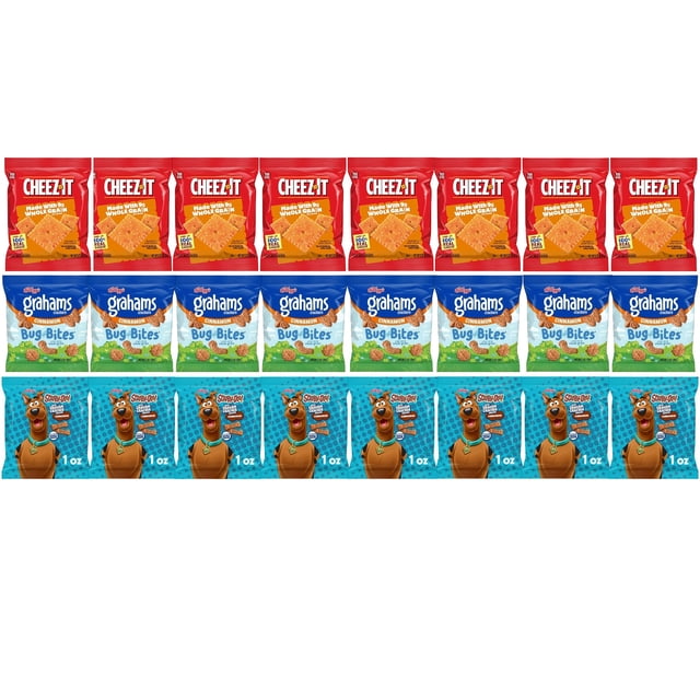Kellogg's Cracker Variety Pack Cheez-It Bug Bites Scooby Doo 24 Count ...