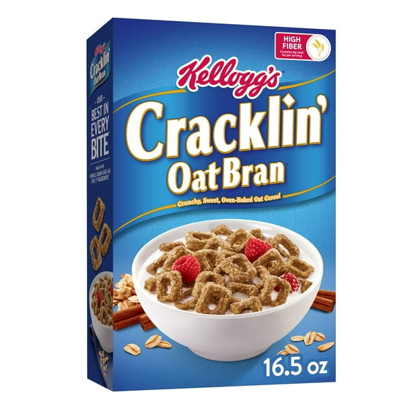 Cracklin' Oat Bran Fiber Cereal with Coconut Cinnamon Nutmeg 16.5oz Box ...