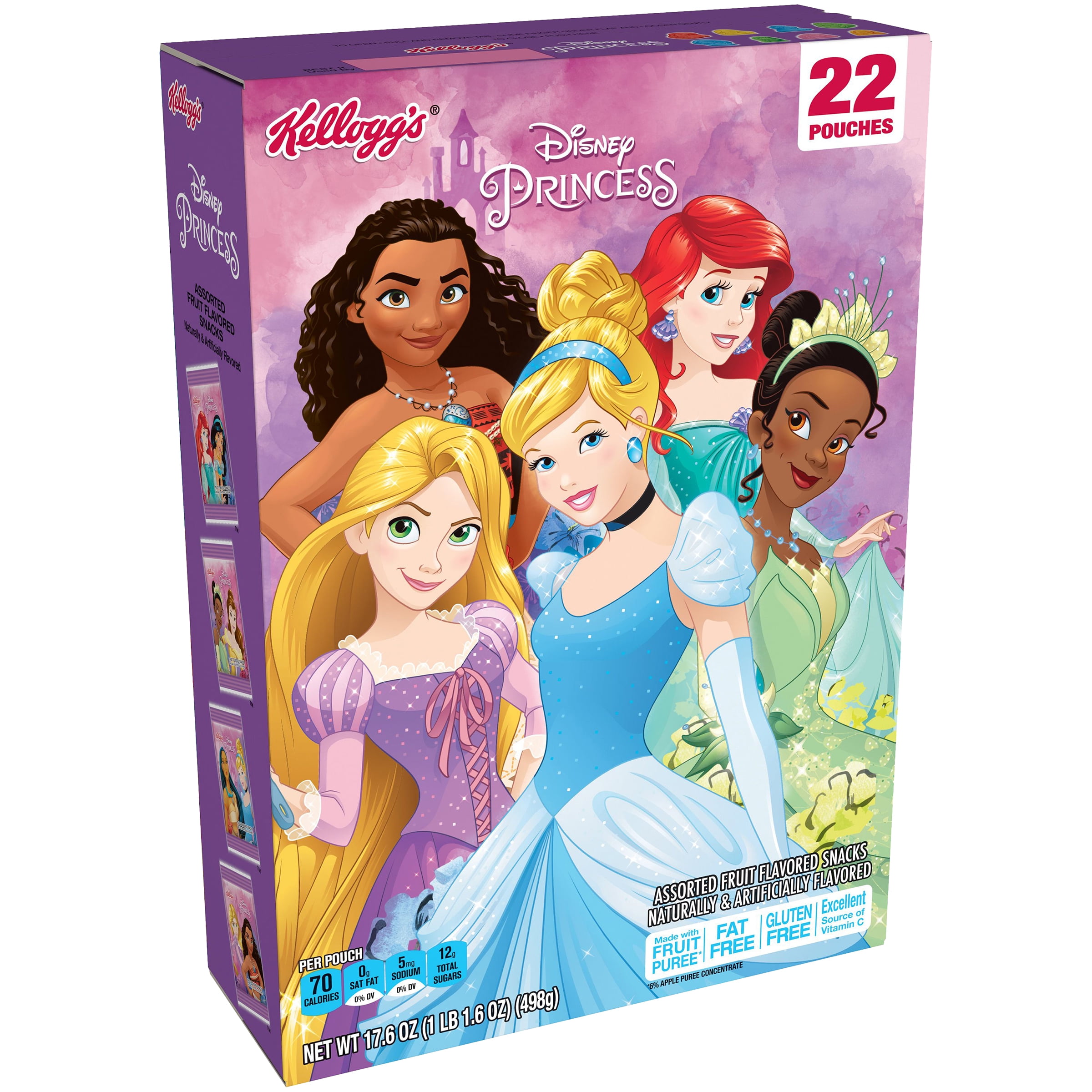 Kellogg's Disney Princesses Fruit Snacks, 0.8 oz, 22 Count - Walmart.com