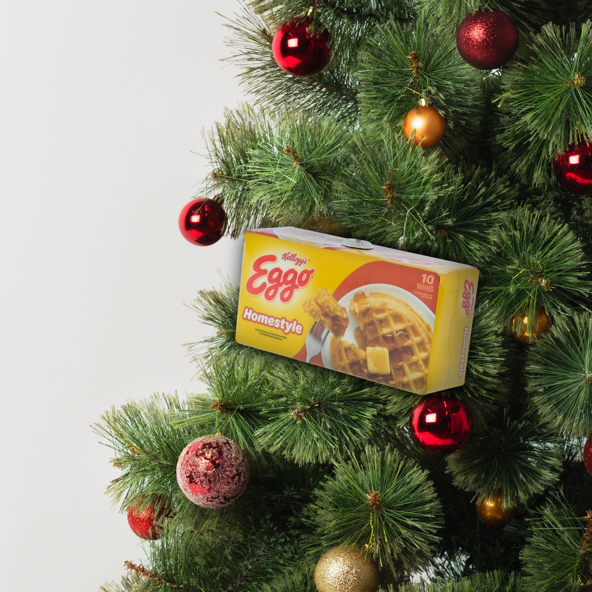 Kellogg's Eggo Decoupage Holiday Ornament, 4.5 inches Tall, Faux Food, Plastic, Yellow, Novelty ...