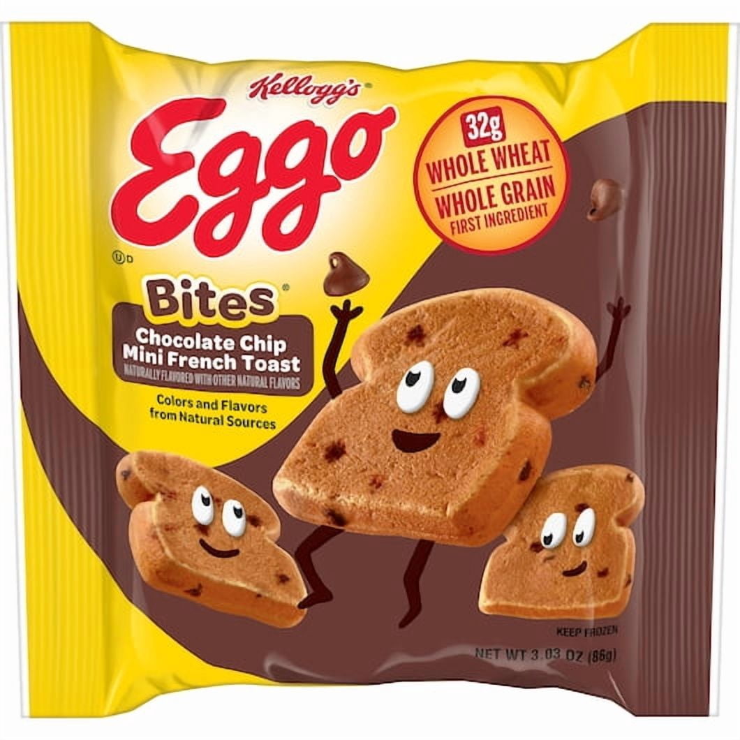 Kellogg's Eggo Minis Breakfast Toaster Chocolate Chip French Toast, 3. ...