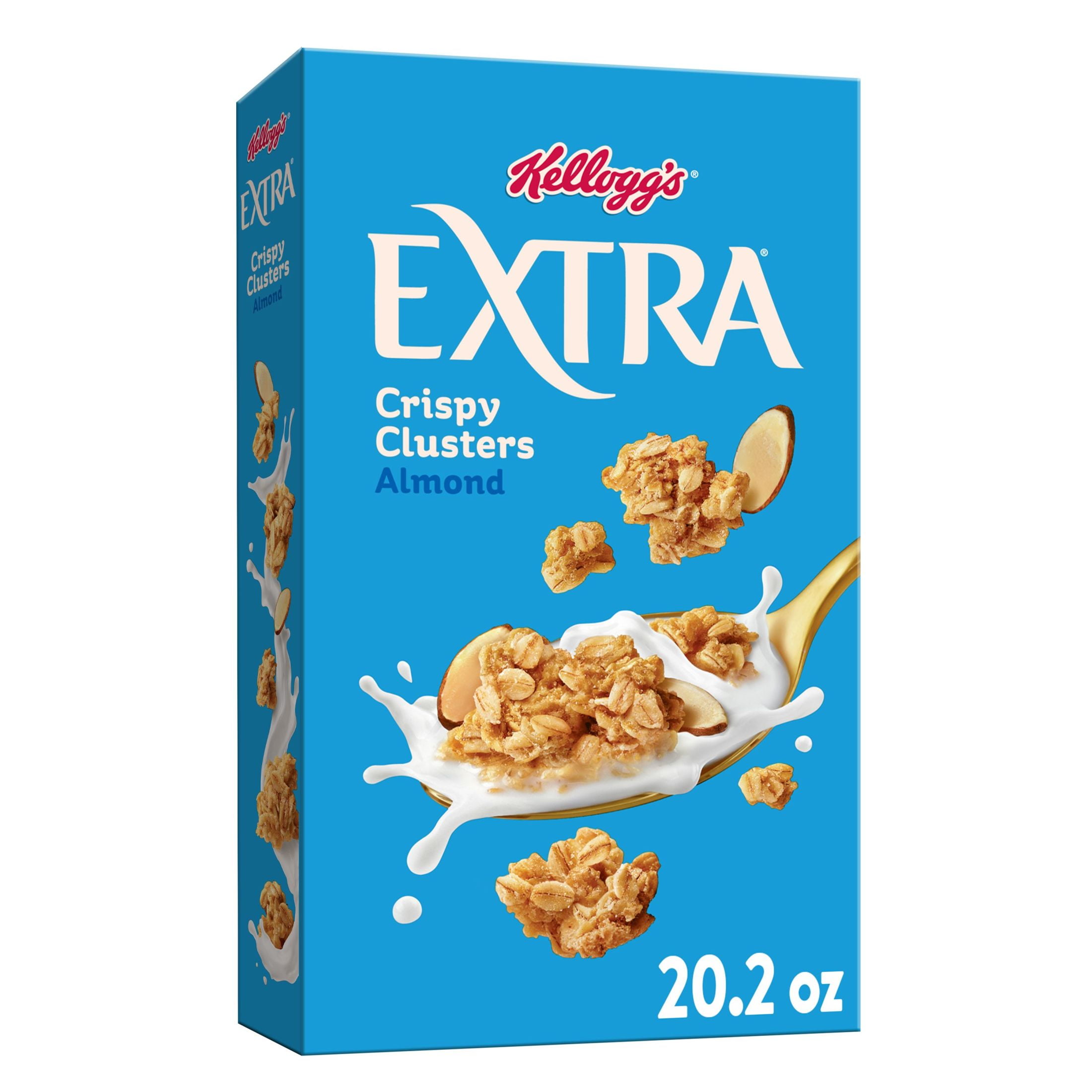 Kellogg's Extra Granola Cereal, Fiber Cereal, Family Breakfast, Almond ...