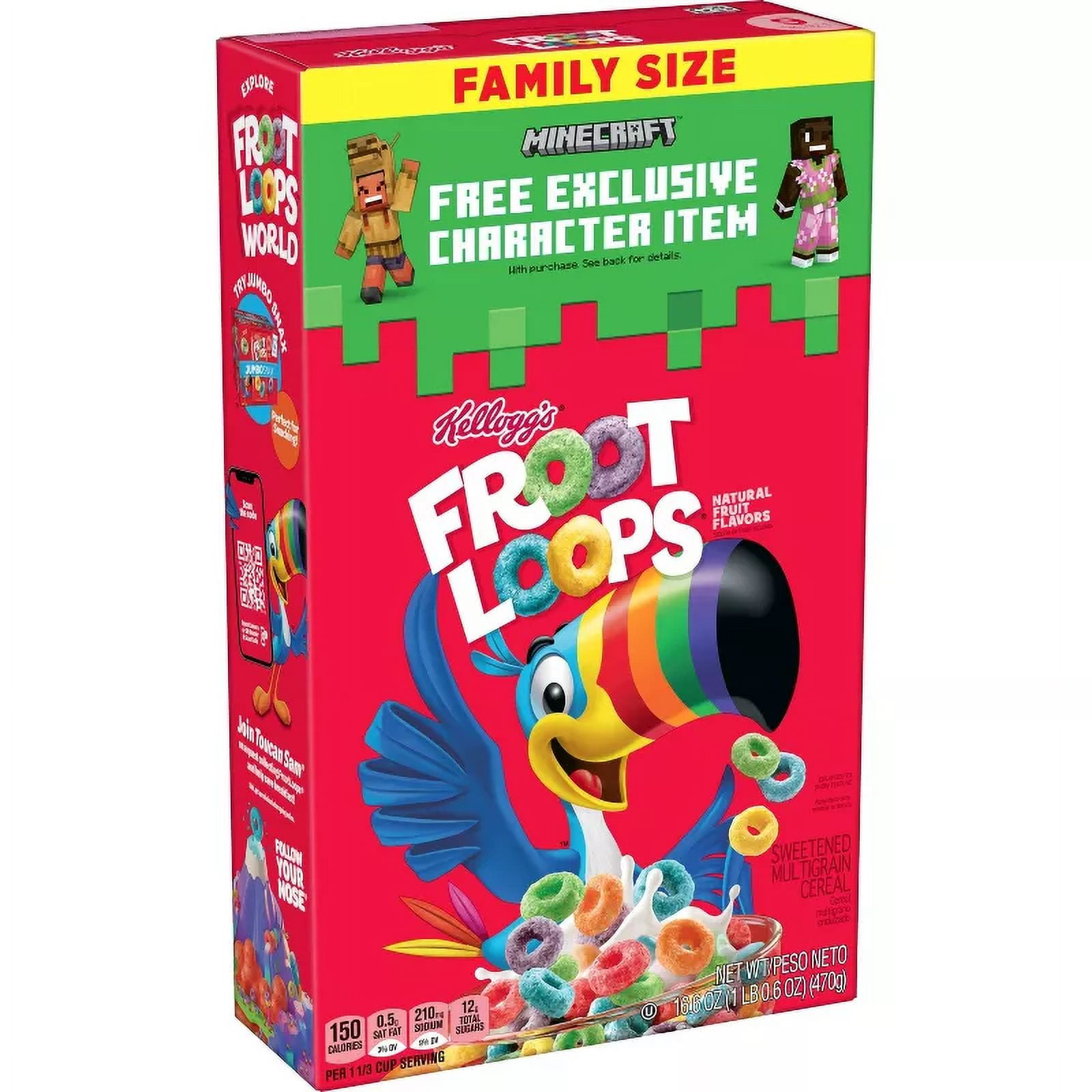 Kellogg's Froot Loops - 16.6oz, Froot Loops Cereal, Kellogg's Froot ...