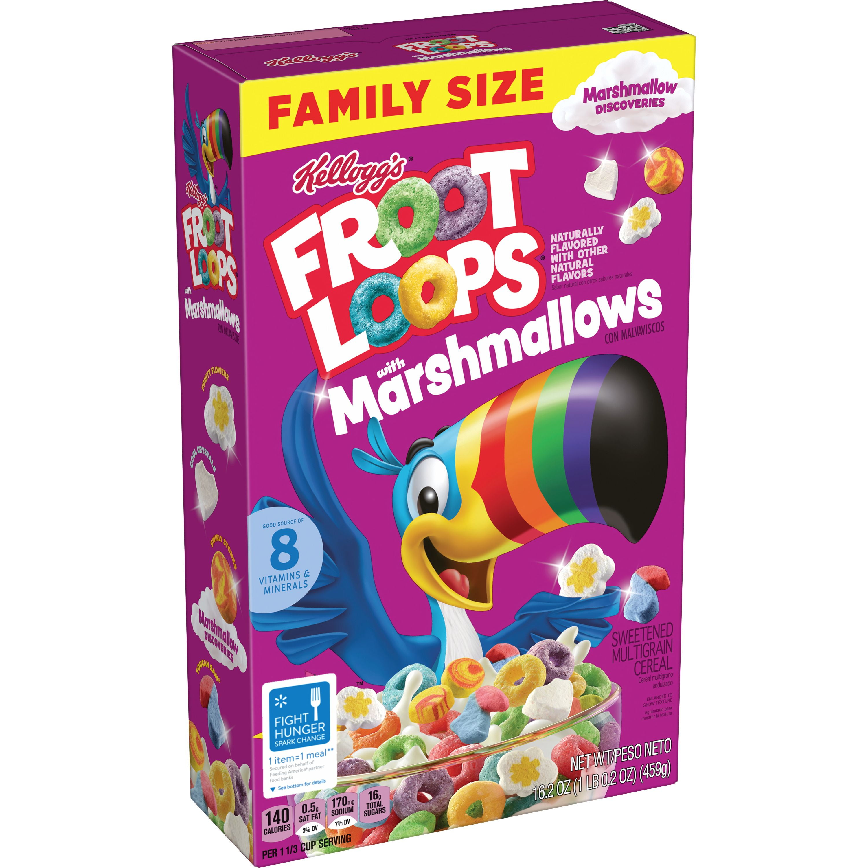 Family Size Cereal Box