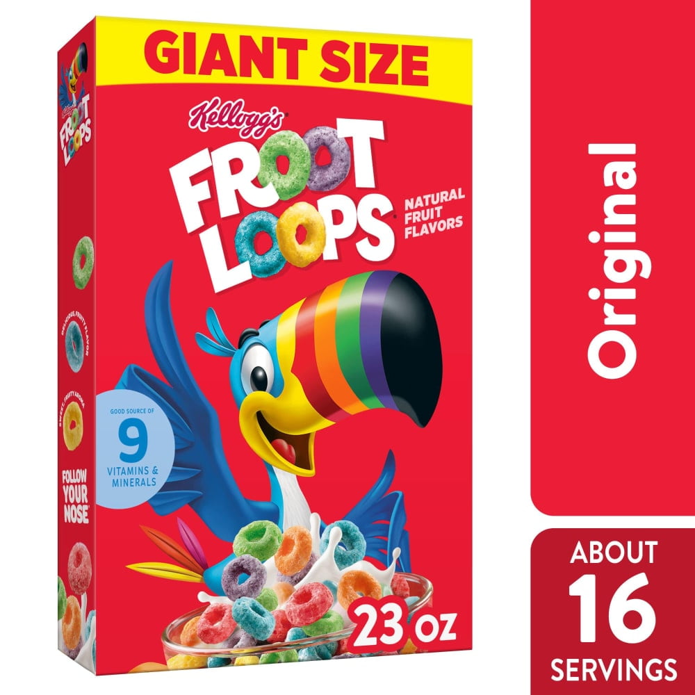 Kellogg's® Froot Loops Giant Size Cereal - Walmart.com