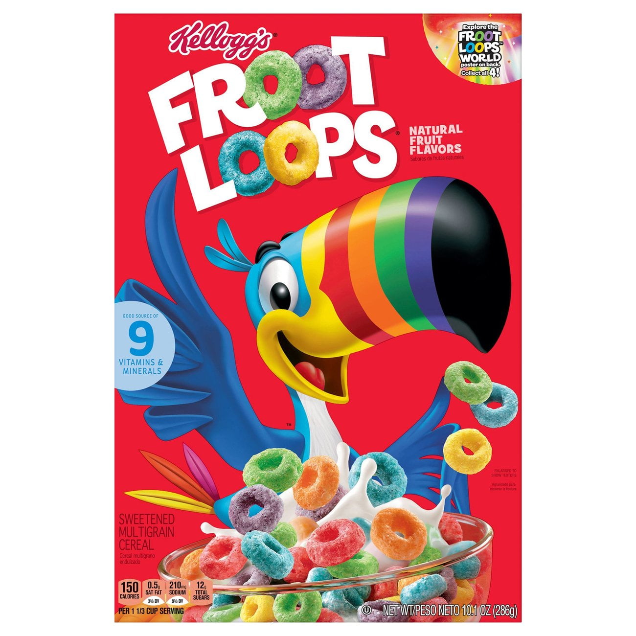 Kellogg's Froot Loops Original Cold Breakfast Cereal - 10.1 oz ...