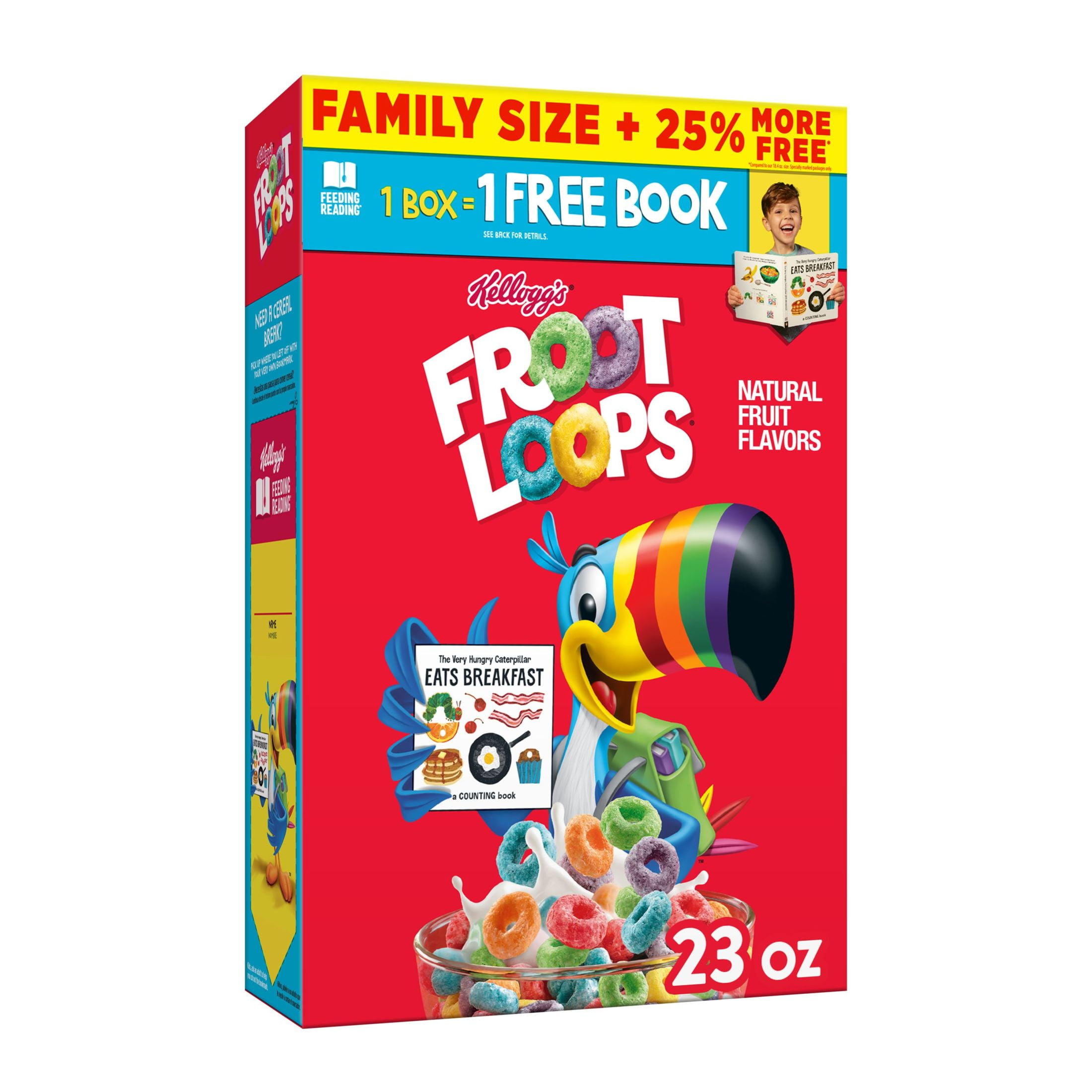 Kellogg's Froot Loops Original Cold Breakfast Cereal, 23 oz - Walmart.com