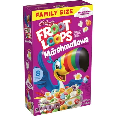Kellogg's Froot Loops Breakfast Cereal, Kids Cereal, Family Breakfast ...