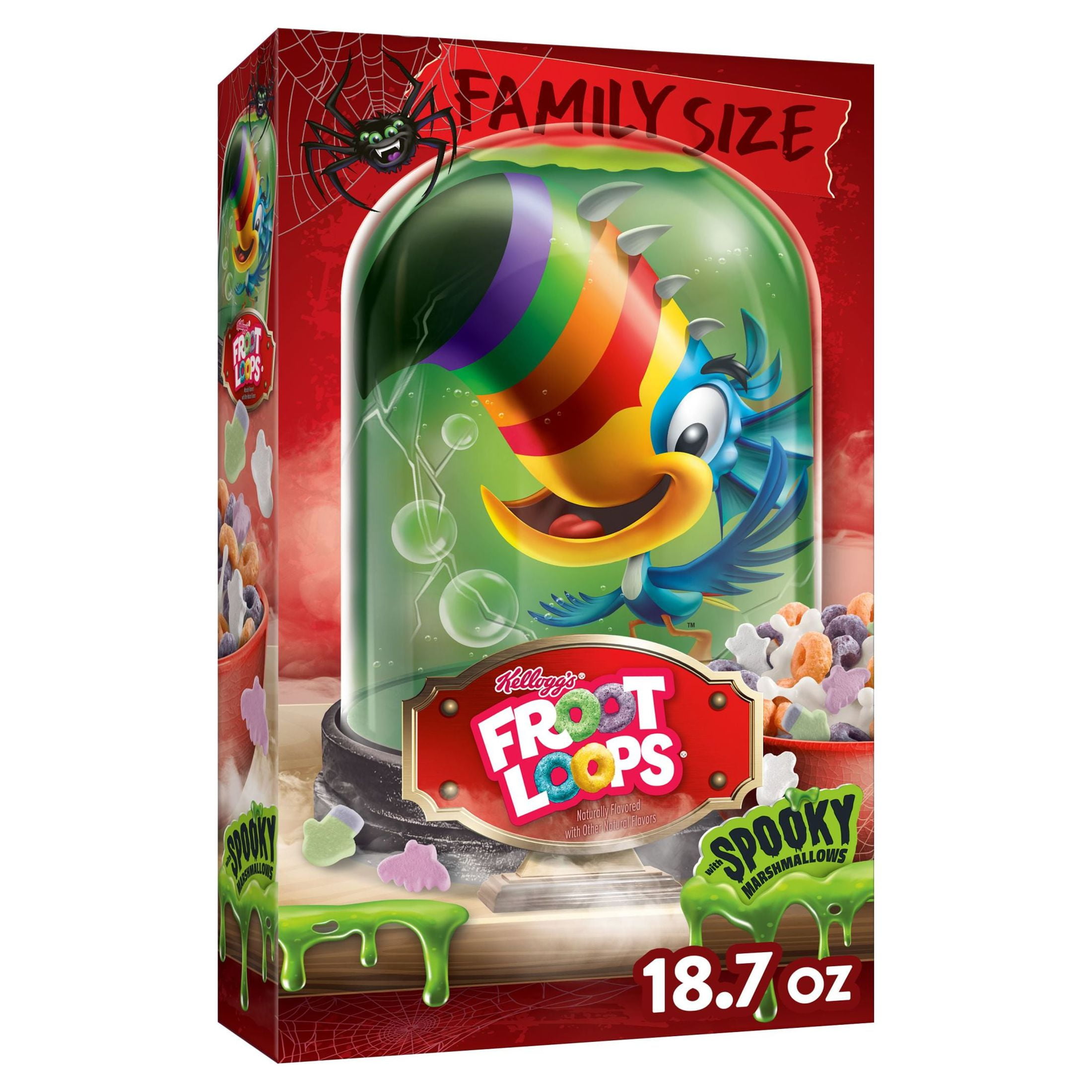 Kelloggs Froot Loops Original With Spooky Marshmallows Cold Breakfast