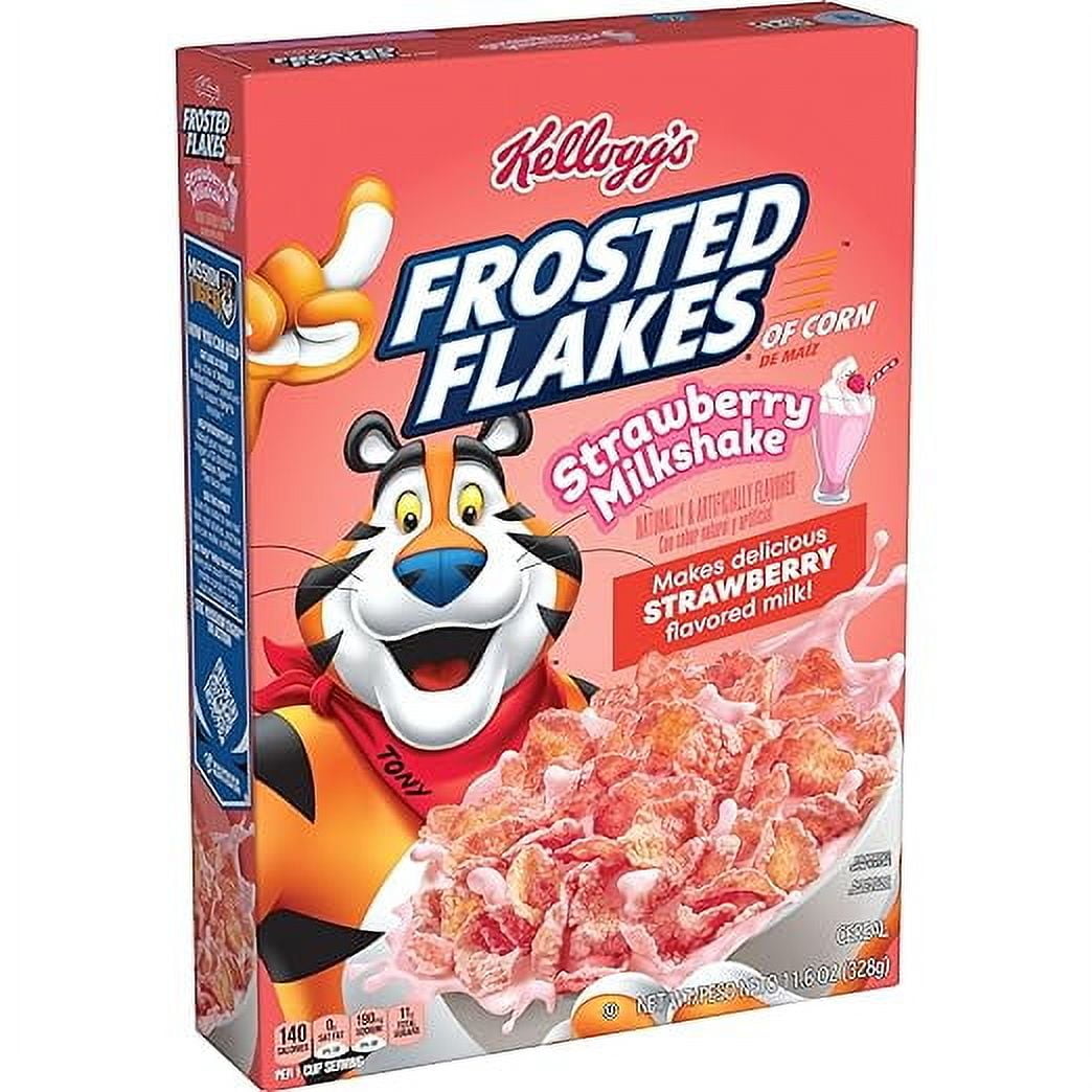Kellogg's Frosted Flakes Breakfast Cereal, Kids Cereal, Family ...
