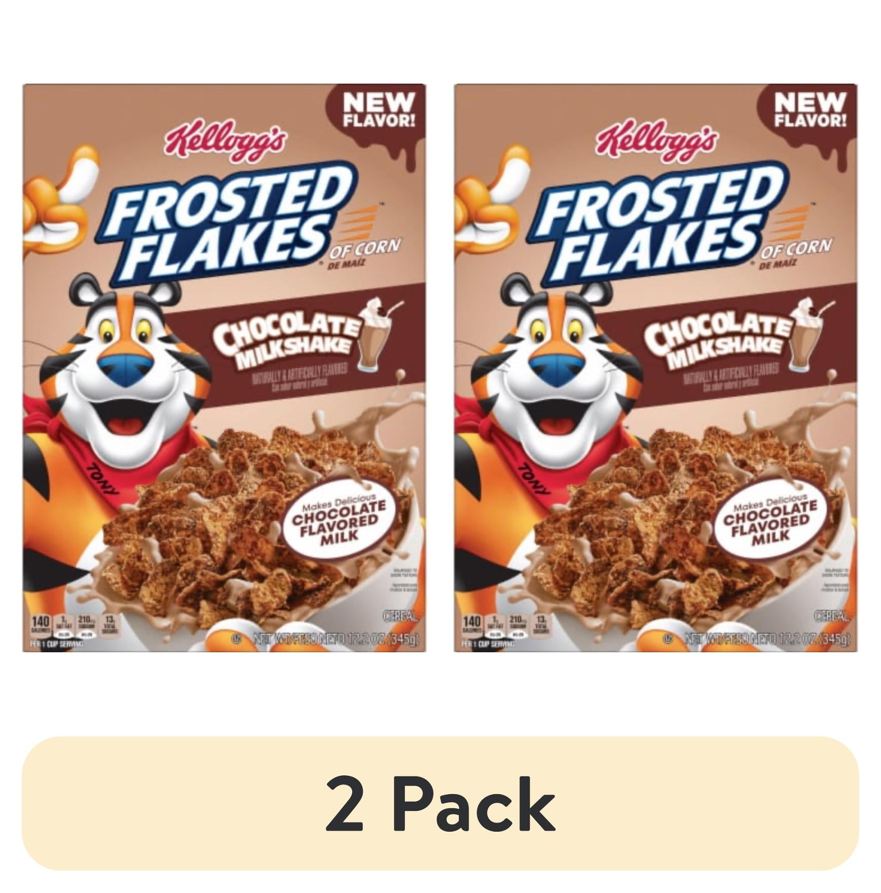 (2 pack) Kellogg's Frosted Flakes Chocolate Milkshake Breakfast Cold ...