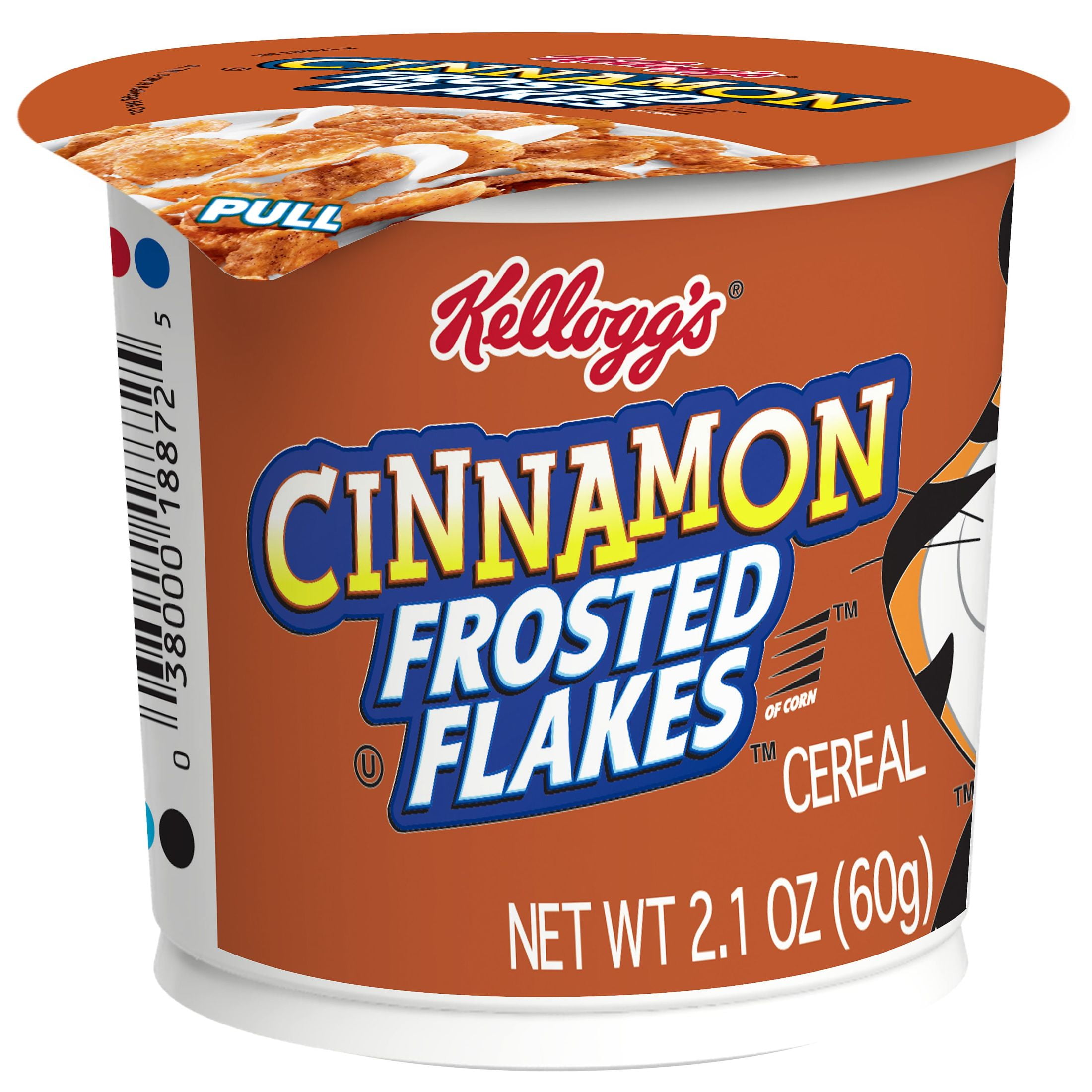 Kellogg's Frosted Flakes, Breakfast Cereal, Cinnamon, 2.1oz Cup ...