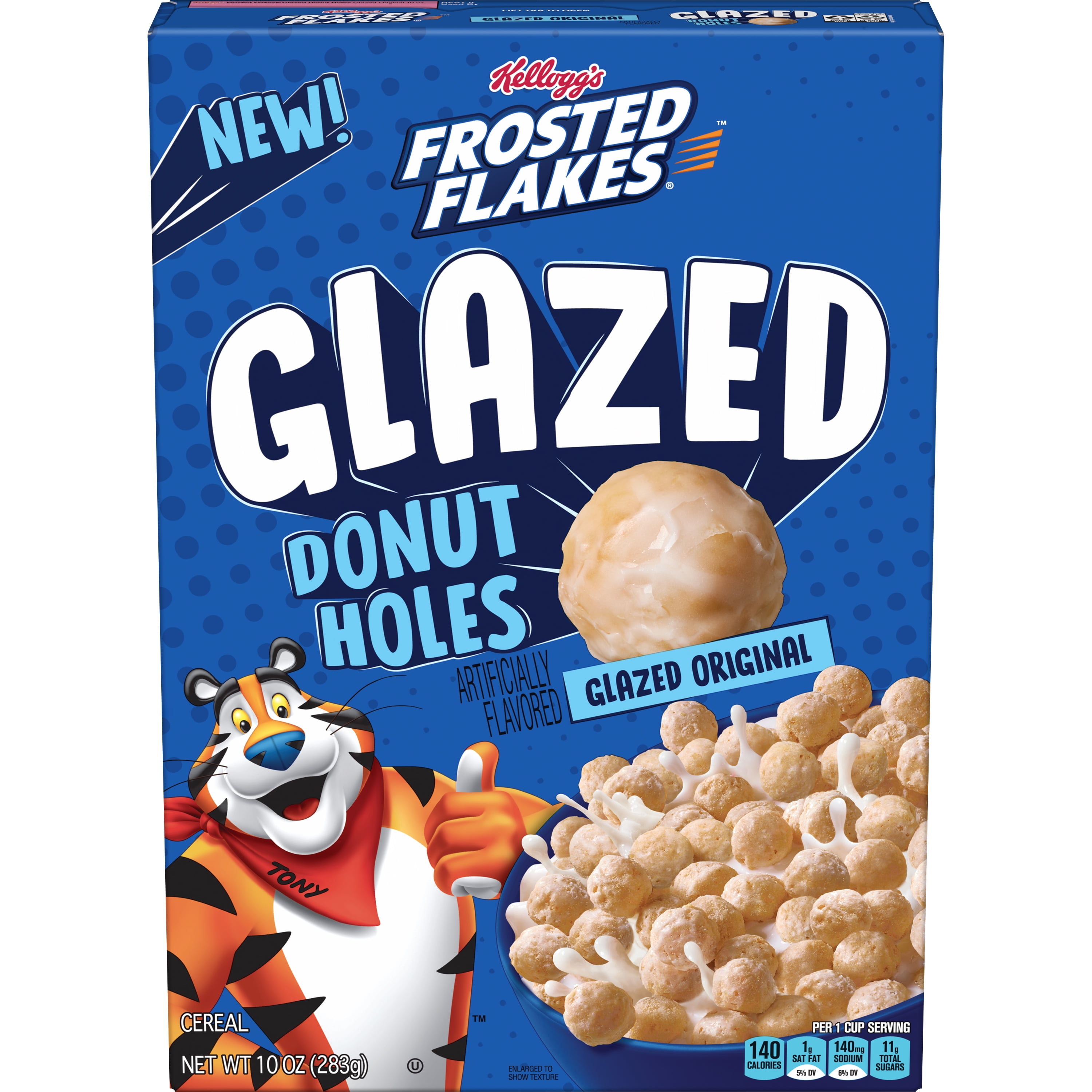 Kellogg's Frosted Flakes Glazed Donut Holes Original Breakfast Cereal ...