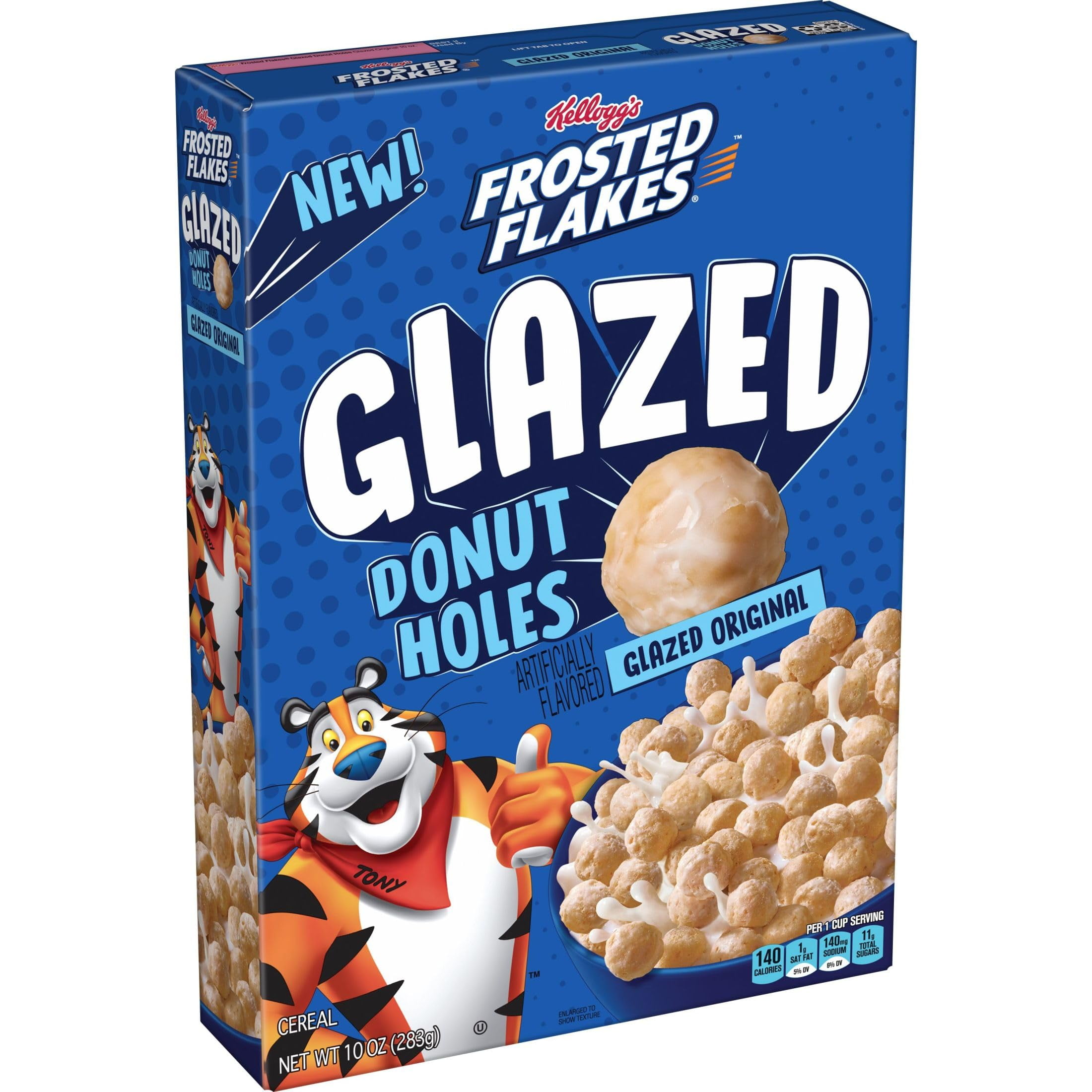 Kellogg's Frosted Flakes Glazed RRF12 Donut Holes Breakfast Cereal ...