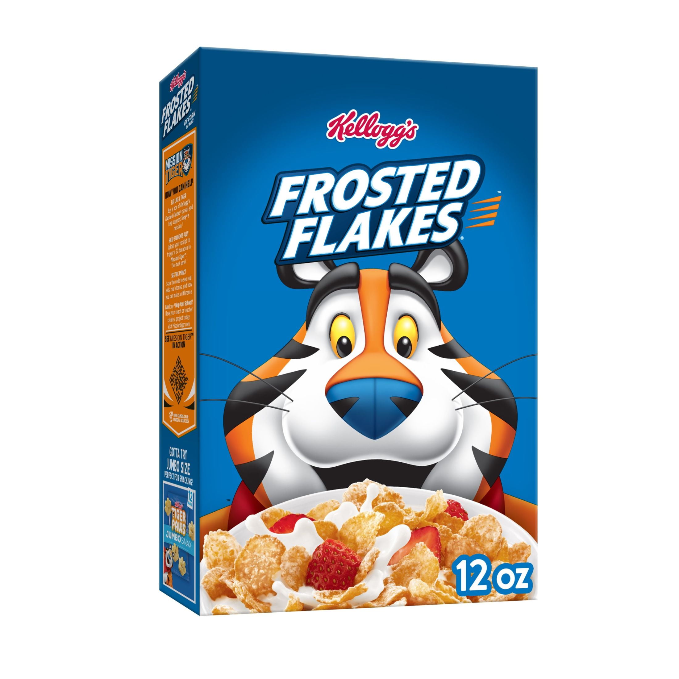 Kellogg's Frosted Flakes Original Breakfast Cereal, 12 oz Box - Walmart.com