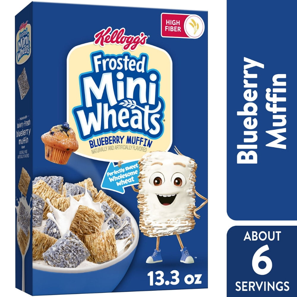 Kellogg's® Frosted Mini-Wheats Blueberry Muffin Cereal - Walmart.com