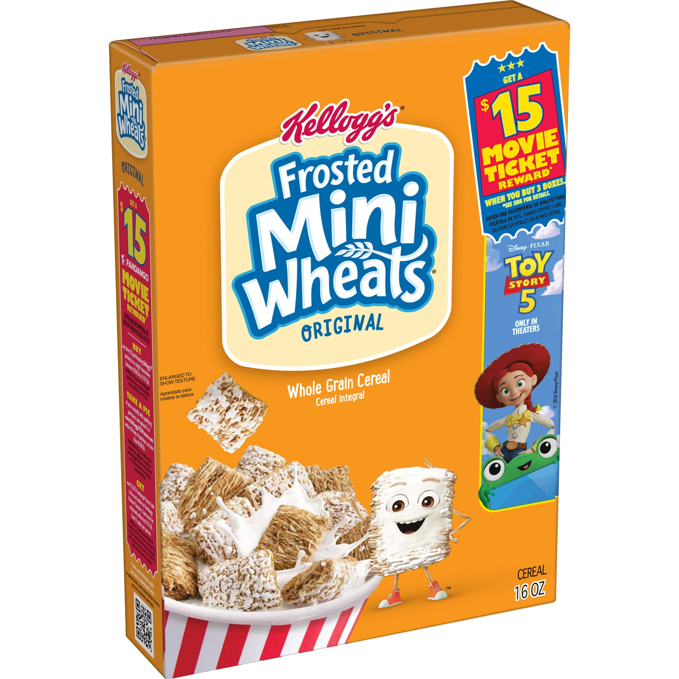 Kellogg's Frosted Mini-Wheats Original Breakfast Cereal, High Fiber ...