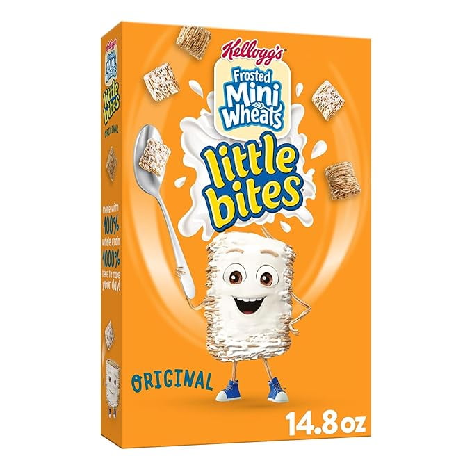 Kellogg's Frosted Mini-Wheats Little Bites Breakfast Cereal, Kids ...