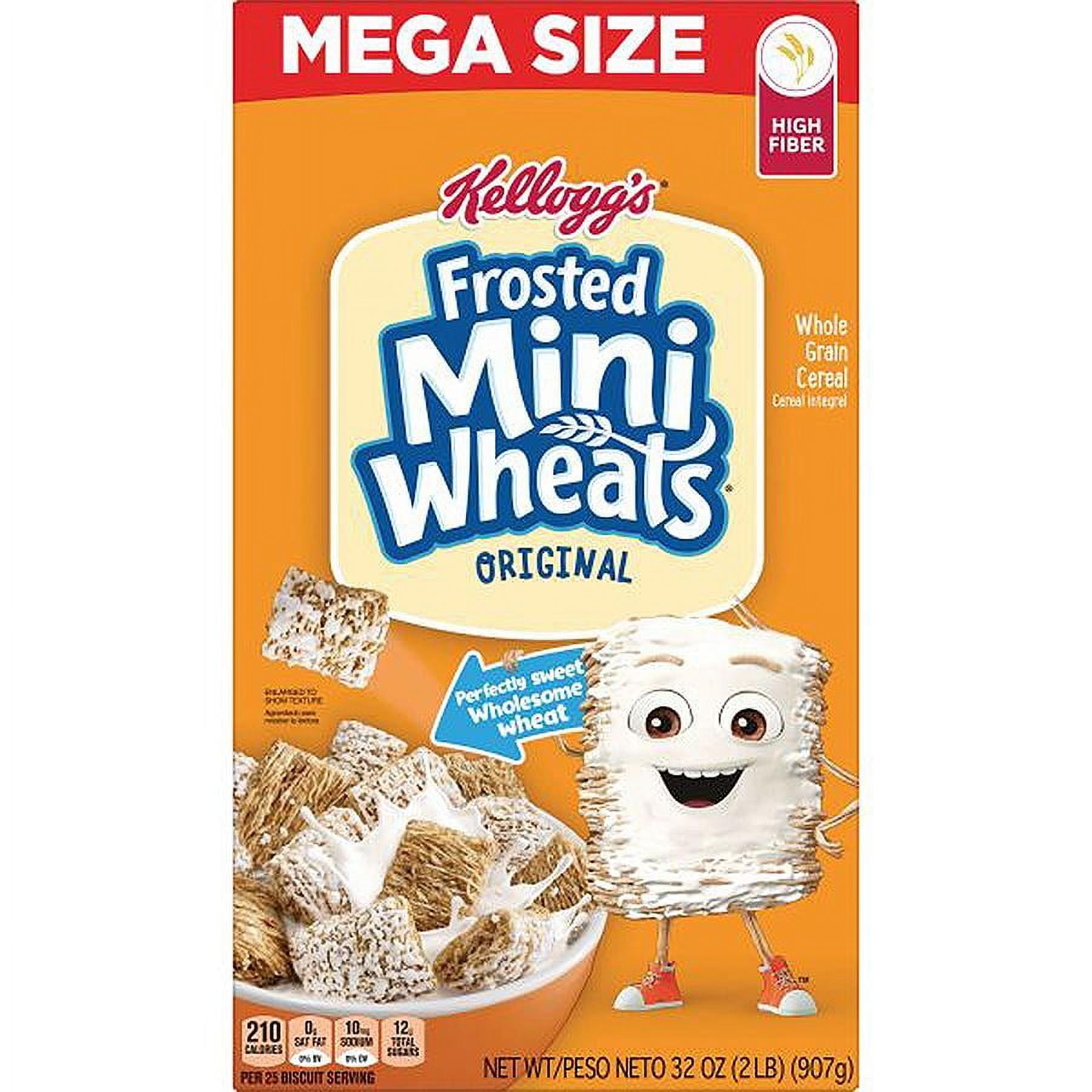 Kellogg's Frosted Mini Wheats Original Breakfast Cereal - Mega Size ...