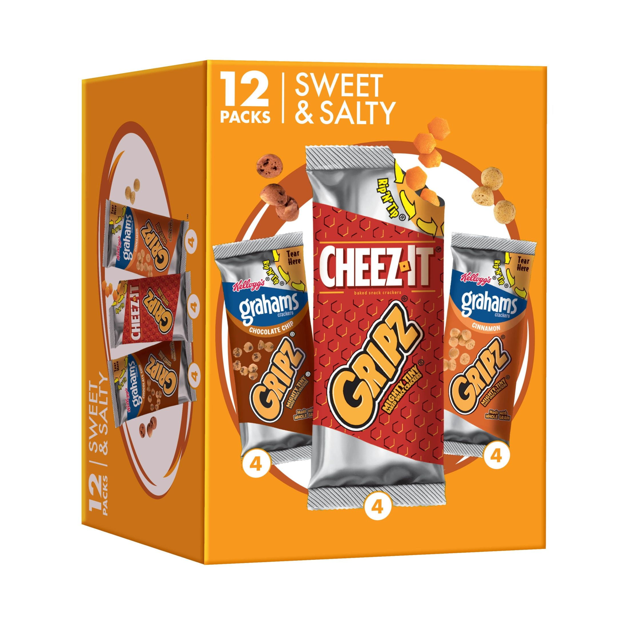 Kellogg's Kids Mini Assorted Gripz Variety Pack Tiny Baked Snack ...