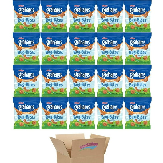 Snackathon Keebler Bug Bite Graham Cracker Snack Packs, Cinnamon, Whole ...