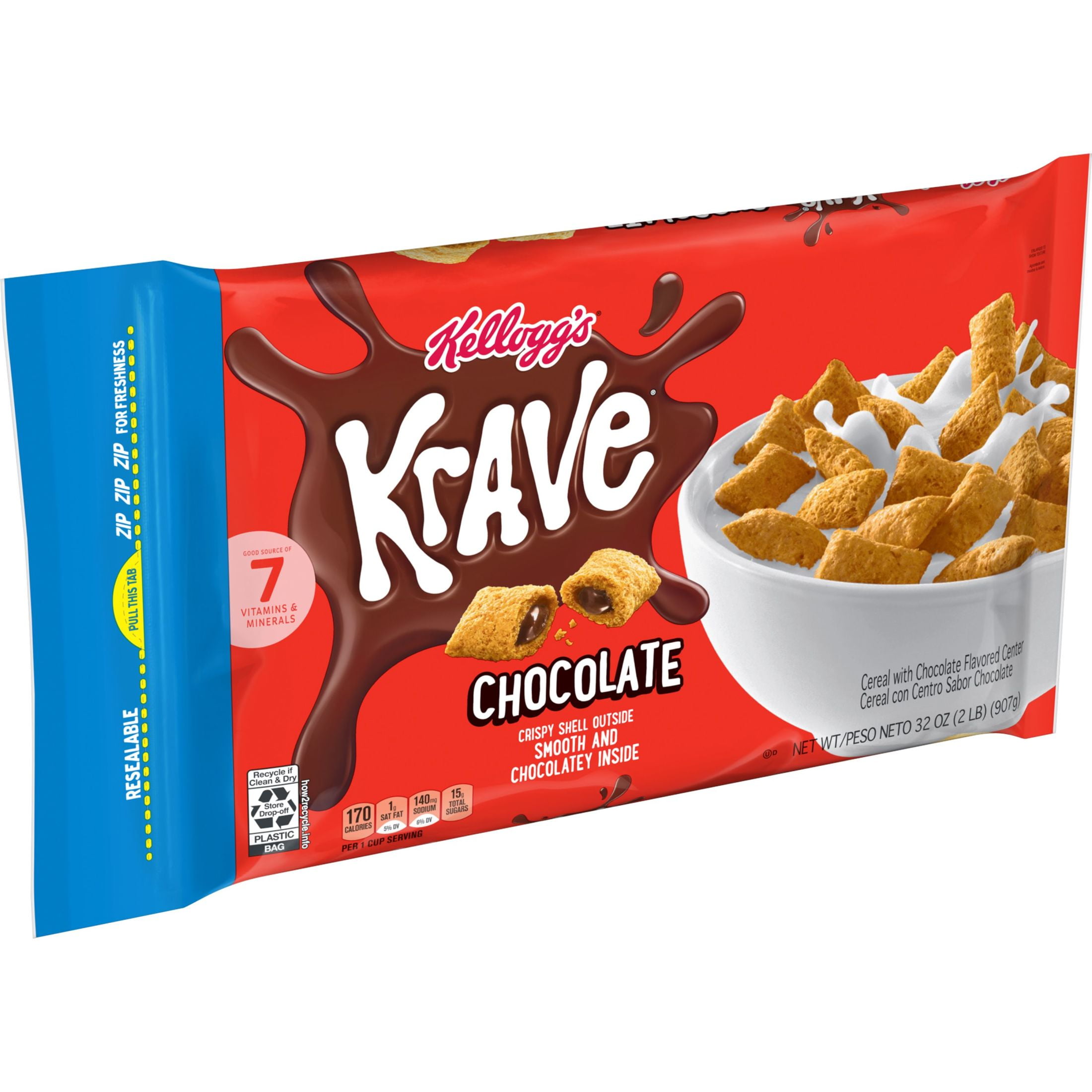 Kelloggs Krave Chocolate Cereal, 32 oz in Macao at MOP 187, Rating: 5