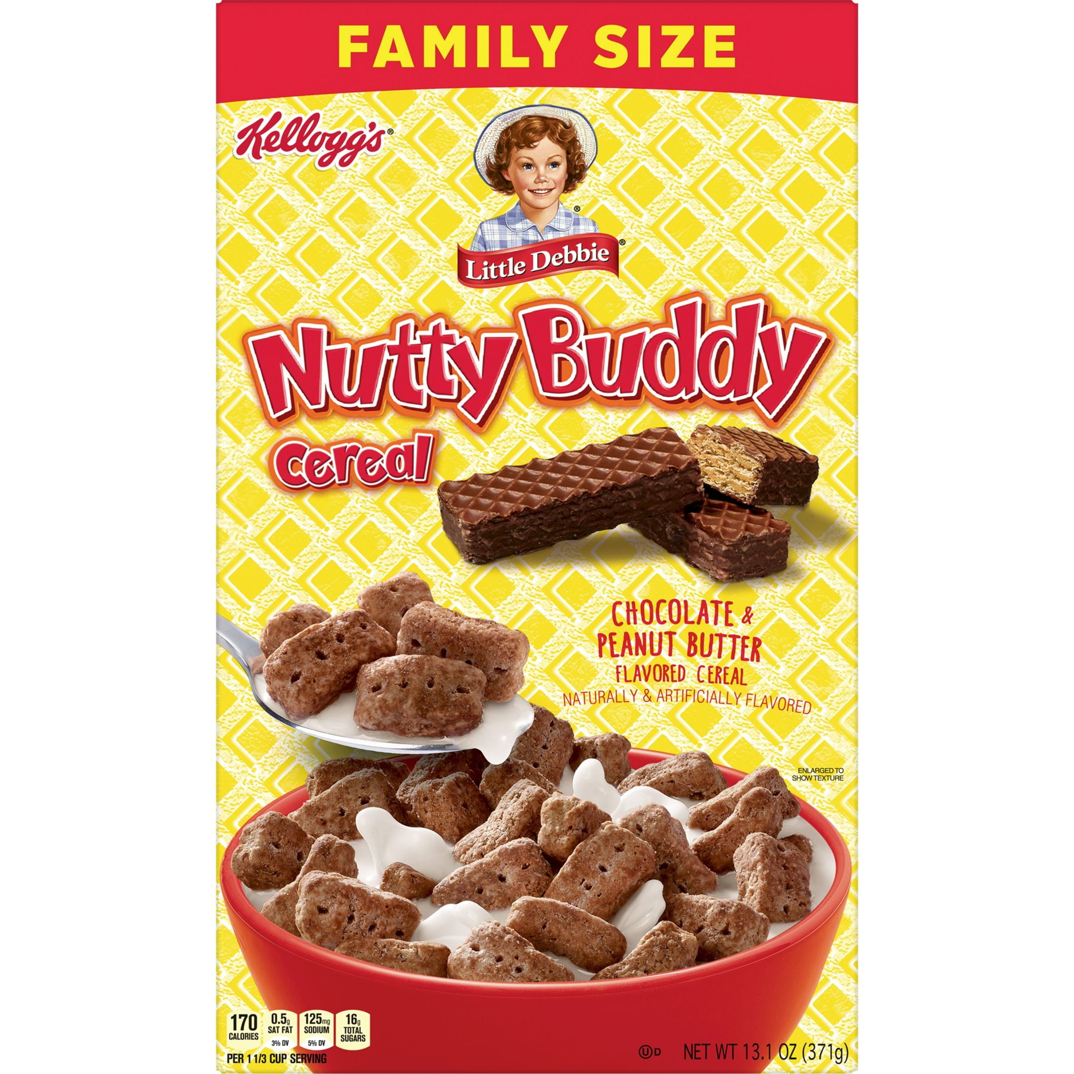 Kellogg's Little Debbie Nutty Buddy Cold Breakfast Cereal, 13.1 oz ...