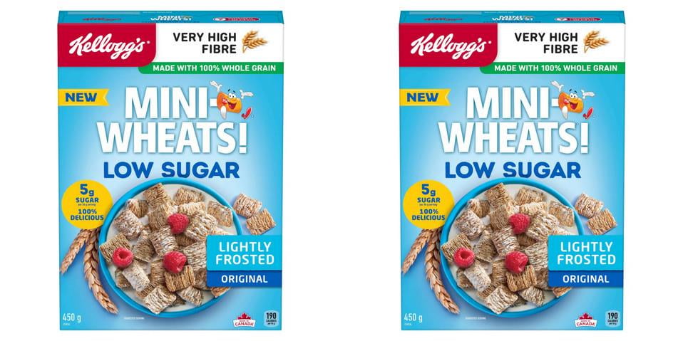 Kellogg's Mini Wheats Low Sugar Cereal, 450g (2 Pack) - Walmart.com