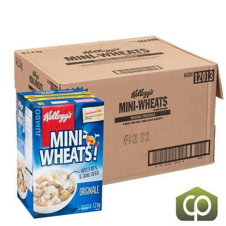 Kellogg's Mini-Wheats Wheat Mini Original Cereal 1200g (6/Case ...