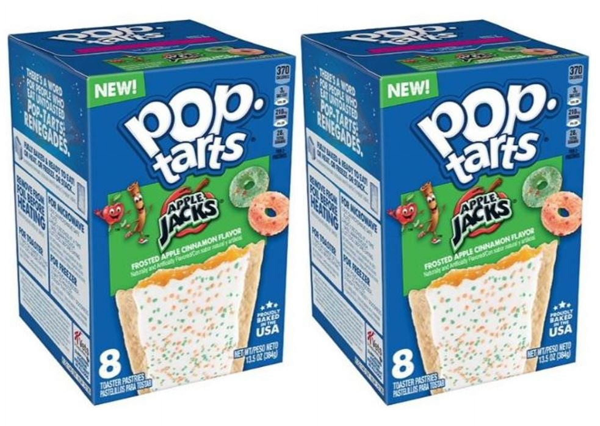 Kellogg's Pop-Tarts Apple Jacks Toaster Pastries, Breakfast Foods, Kids Snacks, Frosted Apple ...