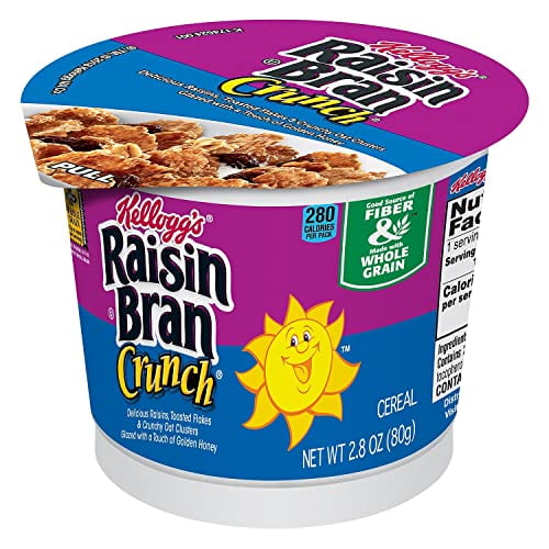Kellogg's Raisin Bran Crunch Cereal-in-a-Cup-2.8 oz, 6 ct - Walmart.com