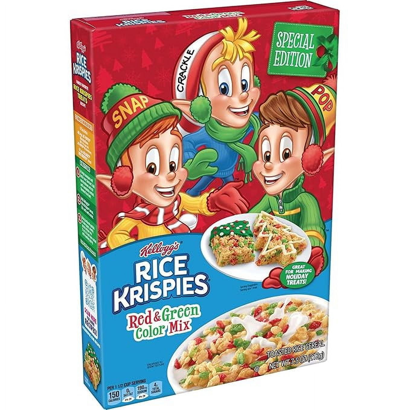 Kellogg's Rice Krispies Breakfast Cereal, Christmas Pack, Original with ...