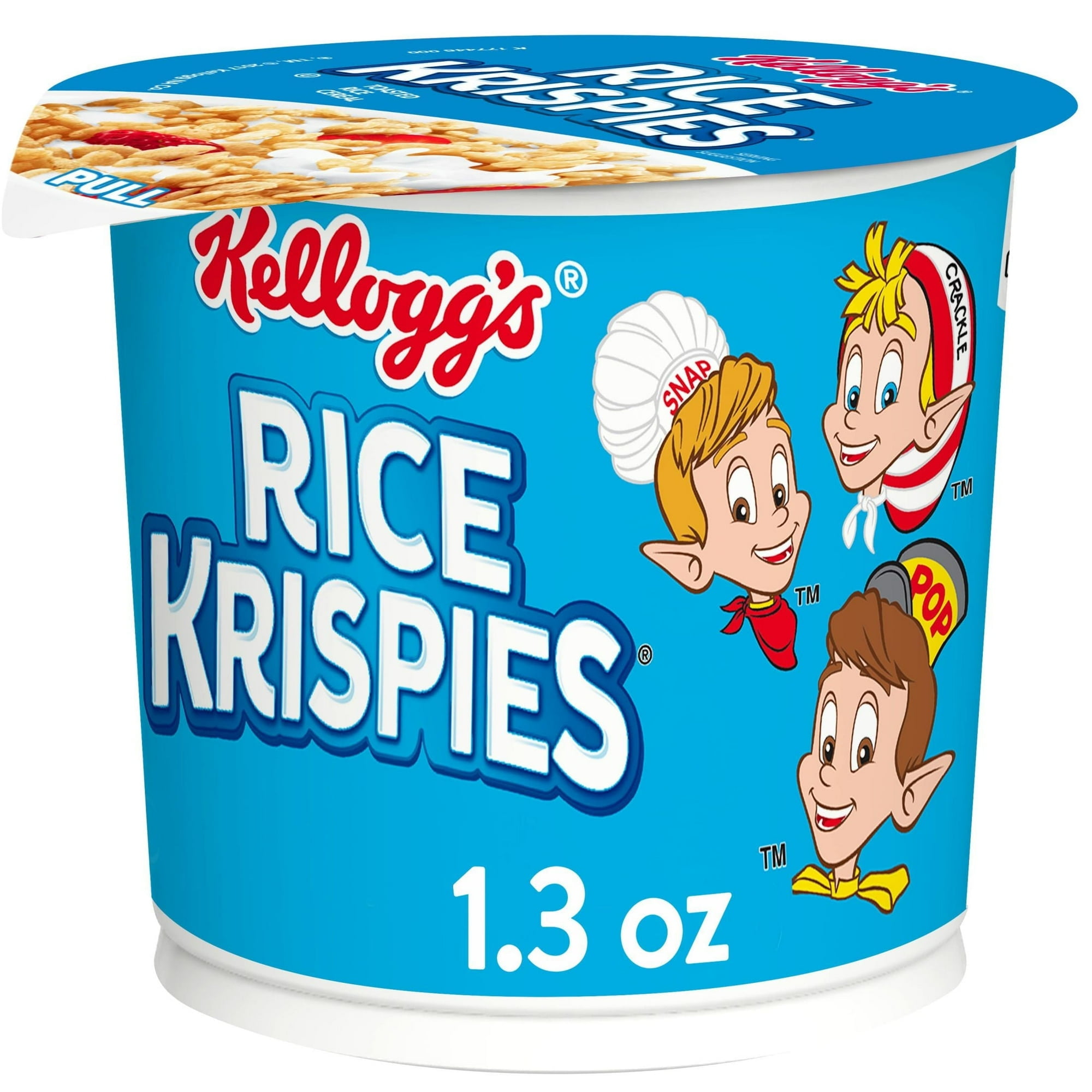 (3 pack) Kellogg's Rice Krispies Breakfast Cereal Cups, Kids Snacks ...