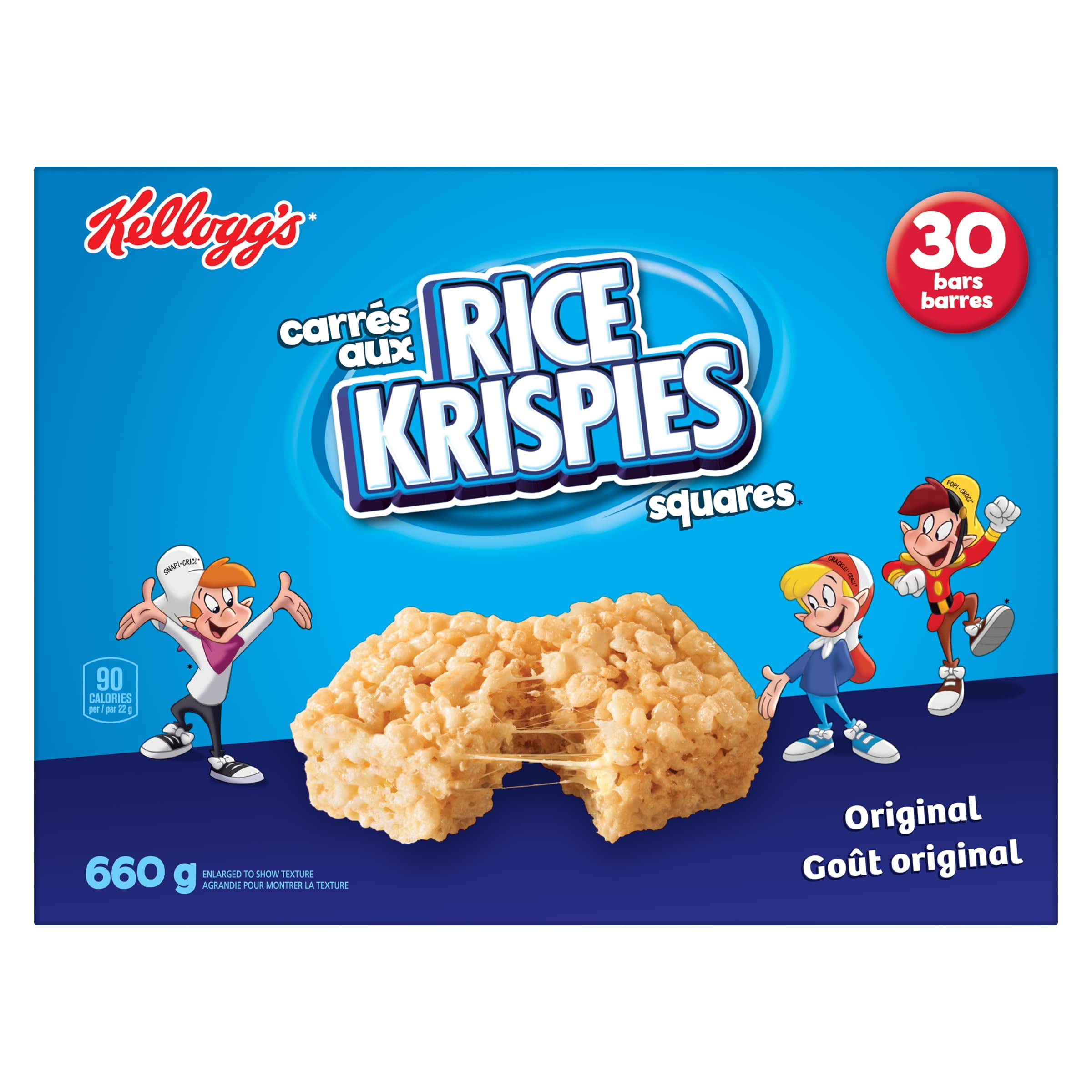 Kellogg's Rice Krispies Square SBF3 Bars 660g Jumbo Pack-Original, 30 ...