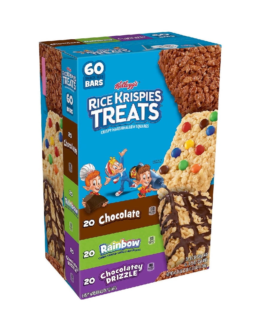 Kellogg's Krispie Snack Value Pack, Chewy Bars, Rice Krispies Treats ...