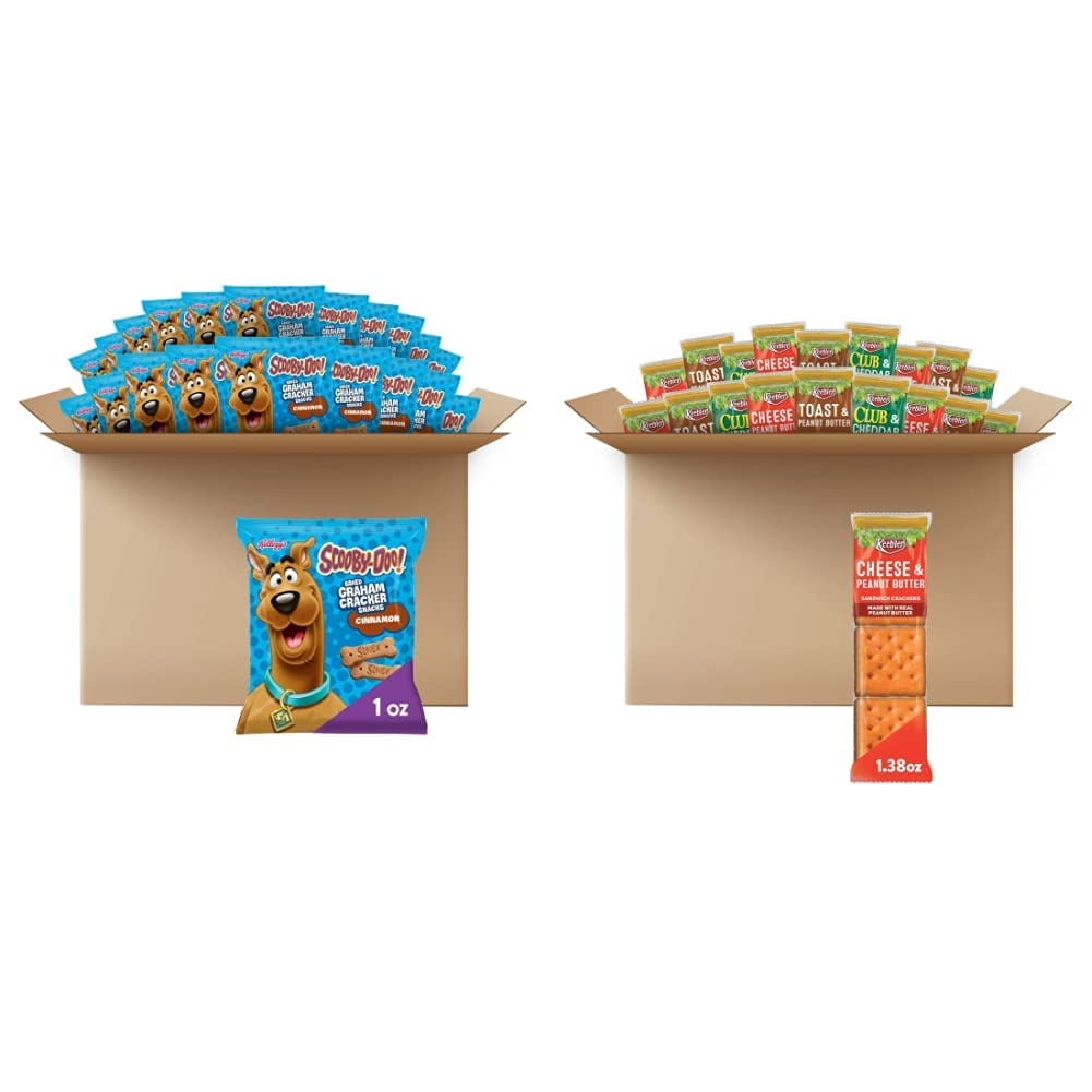 Kellogg's SCOOBY-DOO! Baked Graham Cracker Snacks, Made with Whole ...
