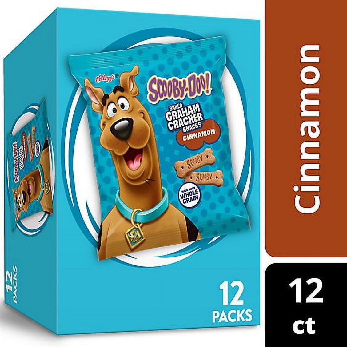 Kellogg's SCOOBY-DOO! Cinnamon Baked Graham Cracker Snacks 12 Count ...