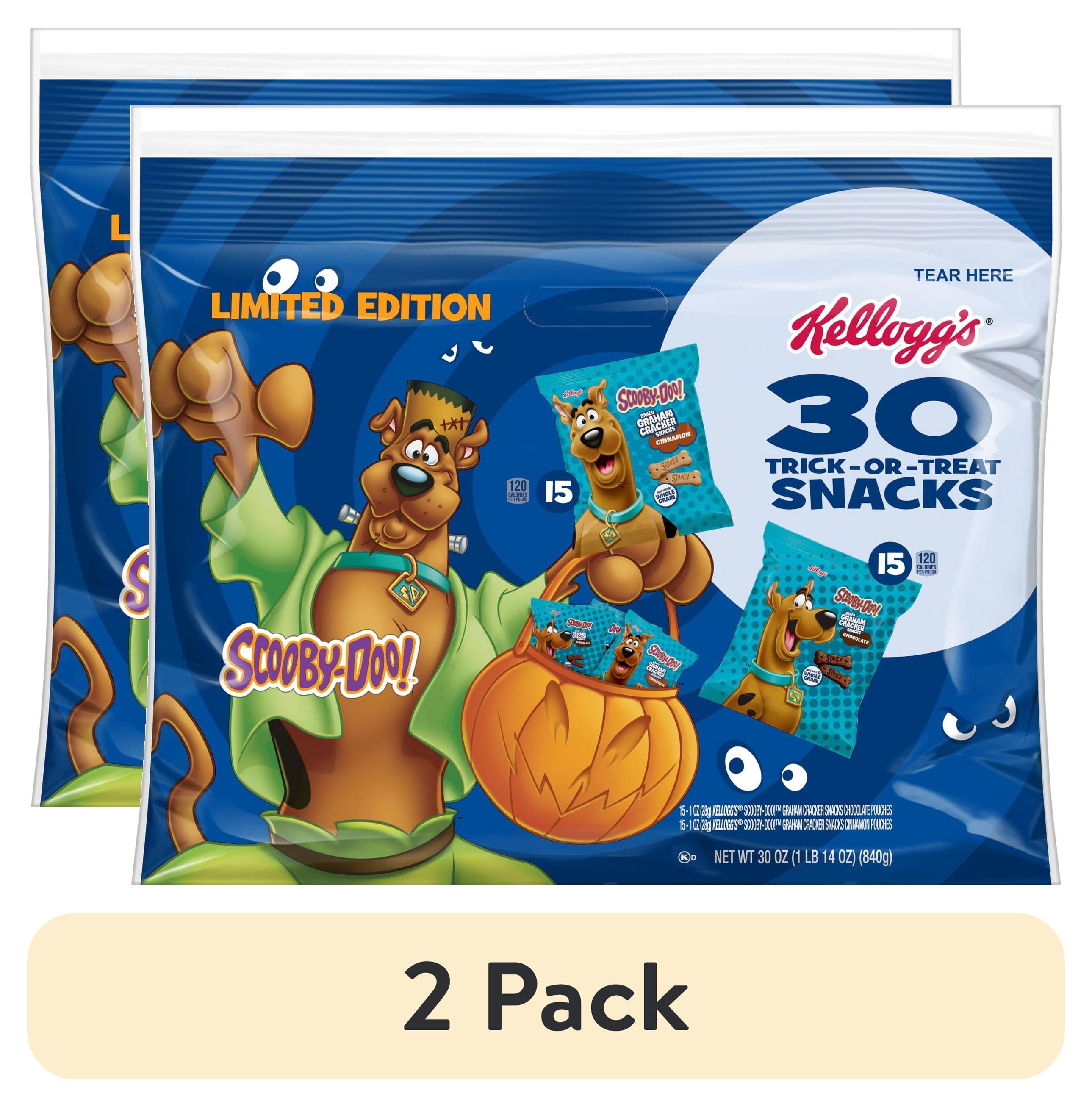 (2 pack) Kellogg's SCOOBY-DOO! Variety Pack Baked Graham Cracker Snacks ...