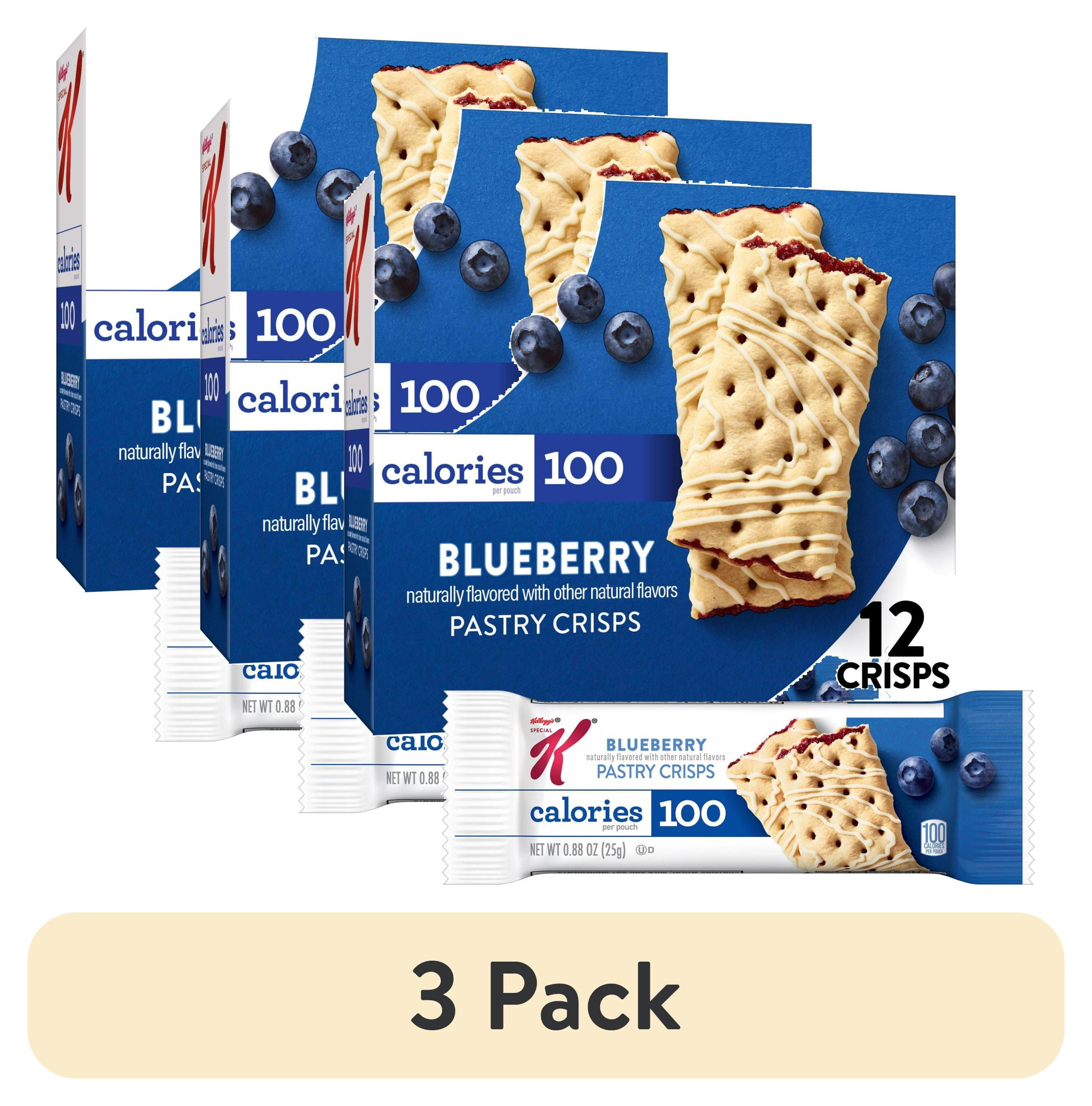 (3 pack) Special K Bar Blueberry Chewy Pastry Crisps, 100 Calorie ...