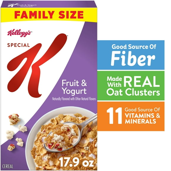 Family Size Cereal Box