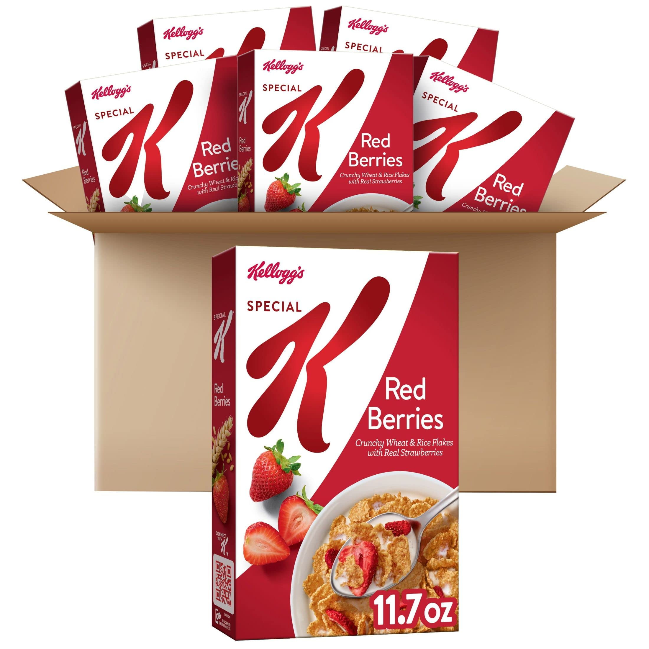 Kellogg's Special K Red Berries, Healthy Kosher Fiber Cereal, 11.7oz ...