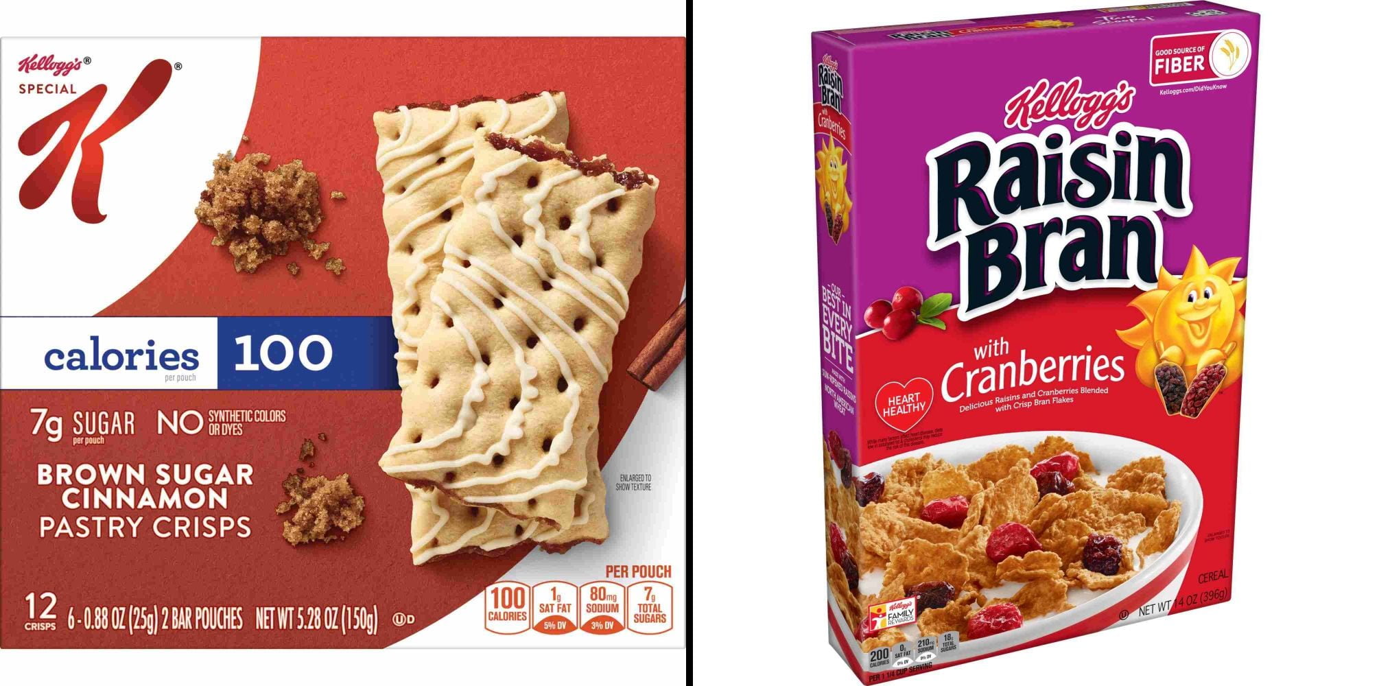 Kellogg's Special K Brown Sugar Cinnamon 5.28 oz 12 ct & Kellogg's ...