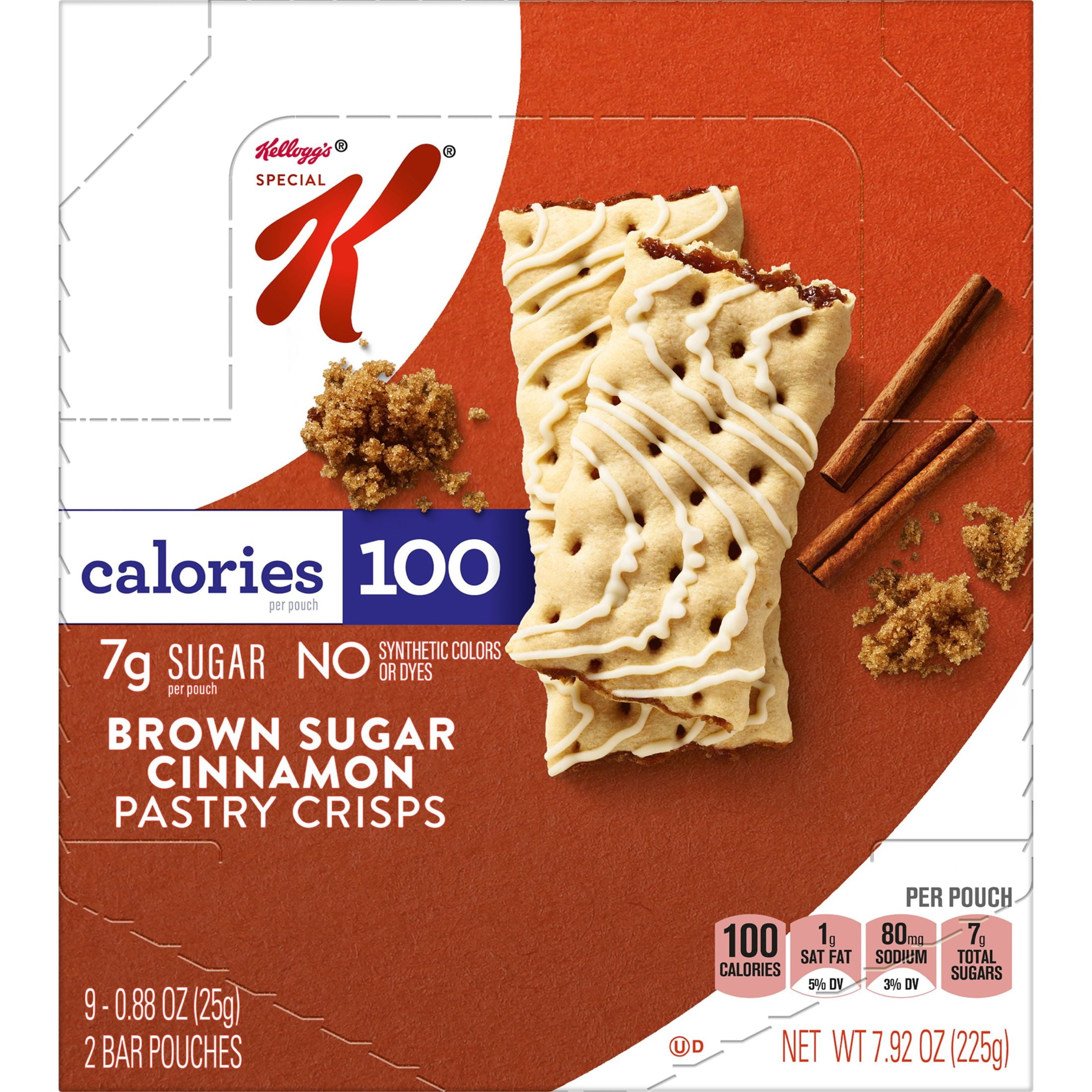 Kellogg's Special K Brown Sugar Cinnamon Chewy Pastry Crisps, Ready-to ...