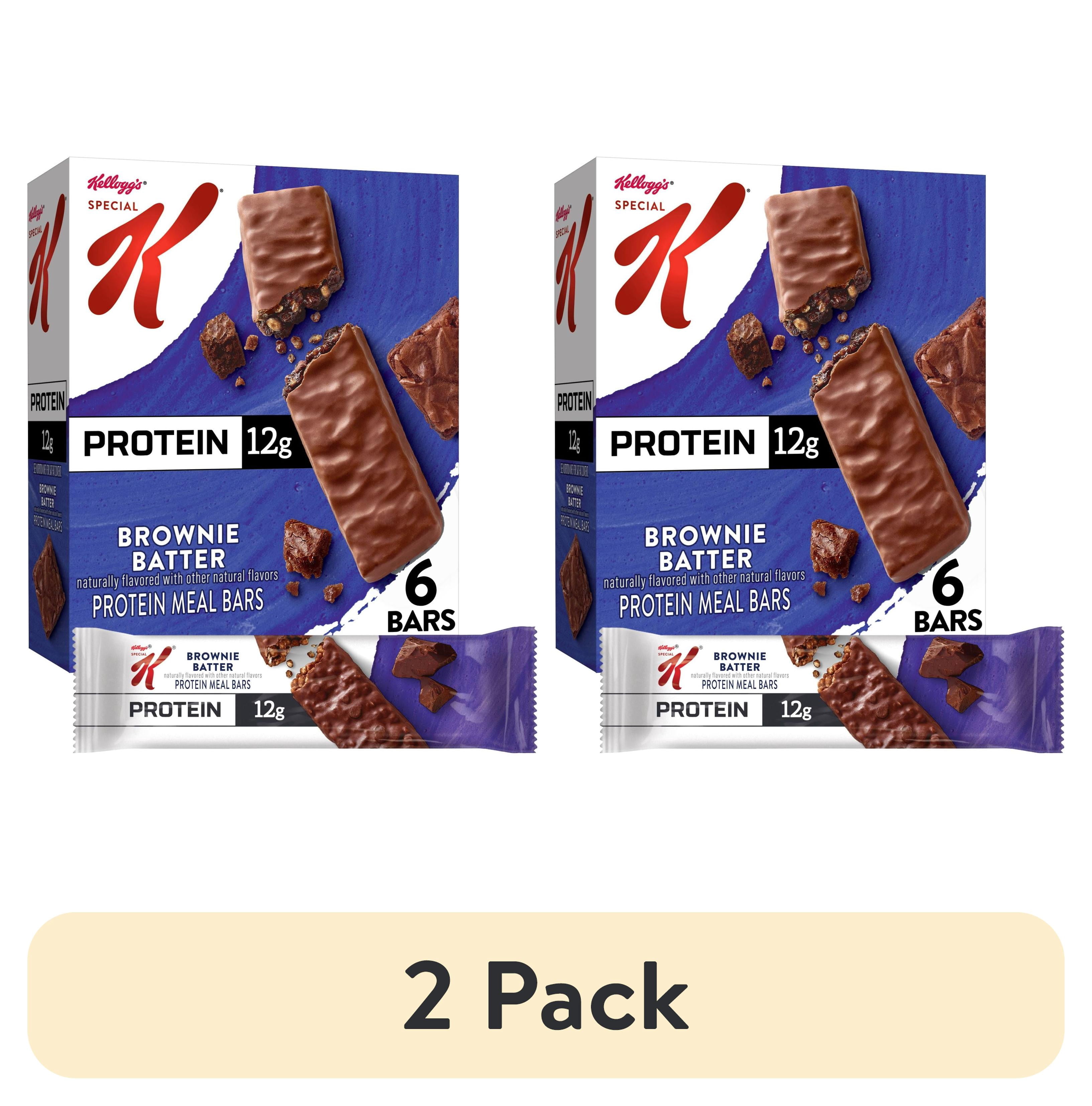 (2 pack) Special K Bar Brownie Batter Chewy Protein Meal Bars, 12g ...